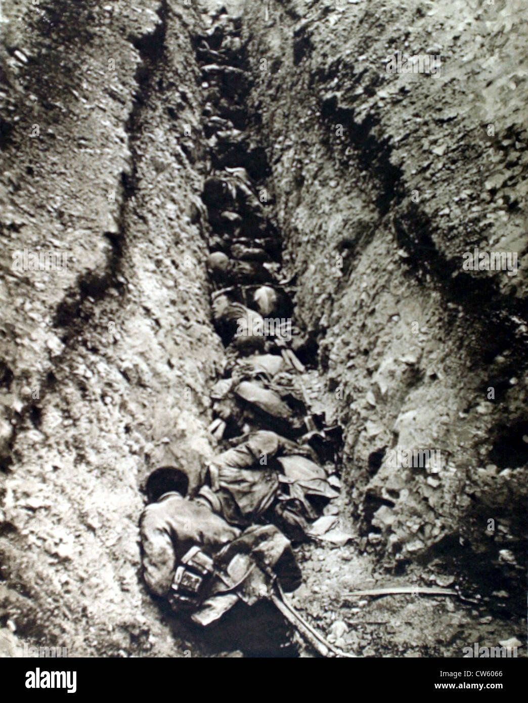 Weltkrieg I. Leichen in einem deutschen Graben Stockfotografie - Alamy