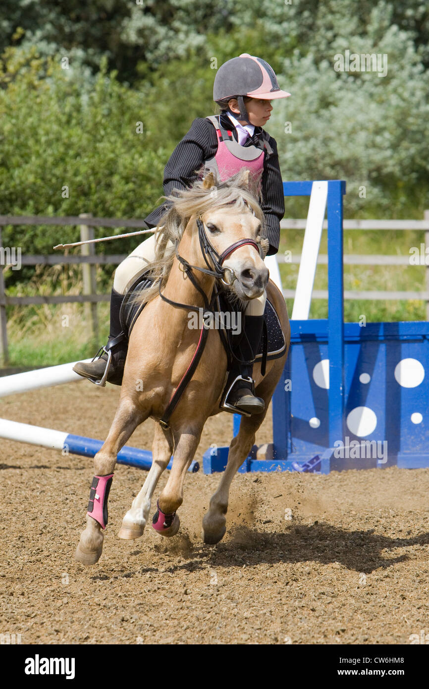 Pony jumping -Fotos und -Bildmaterial in hoher Auflösung – Alamy