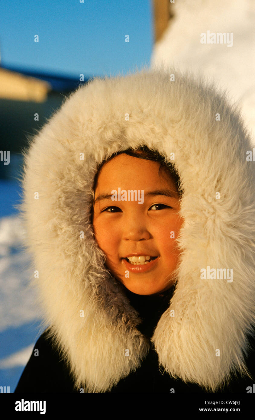 Inuit Junge Aus Nuiqsut Usa Alaska Stockfotografie Alamy
