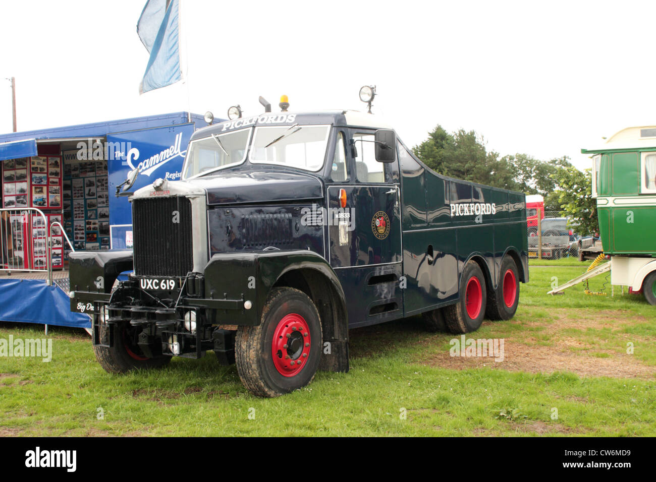 Ein Pickfords Scammell Junior Konstruktor UXC 619 auf dem Display an ...