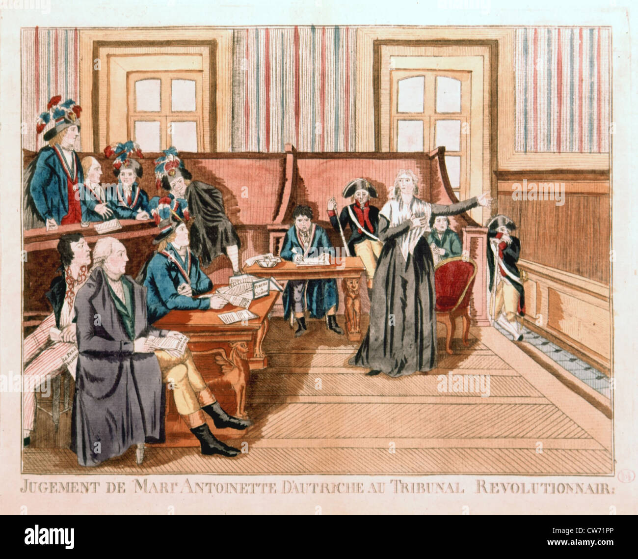 Die Verurteilung der Königin Marie-Antoinette Stockfotografie - Alamy