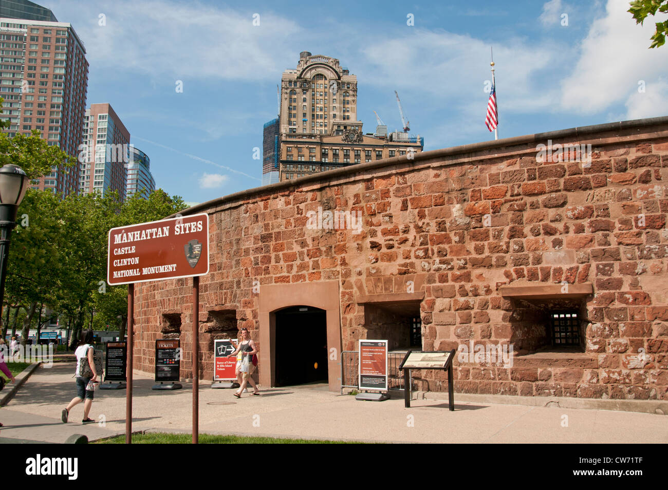 Castle Clinton National Monument Stockfotos und -bilder Kaufen - Alamy
