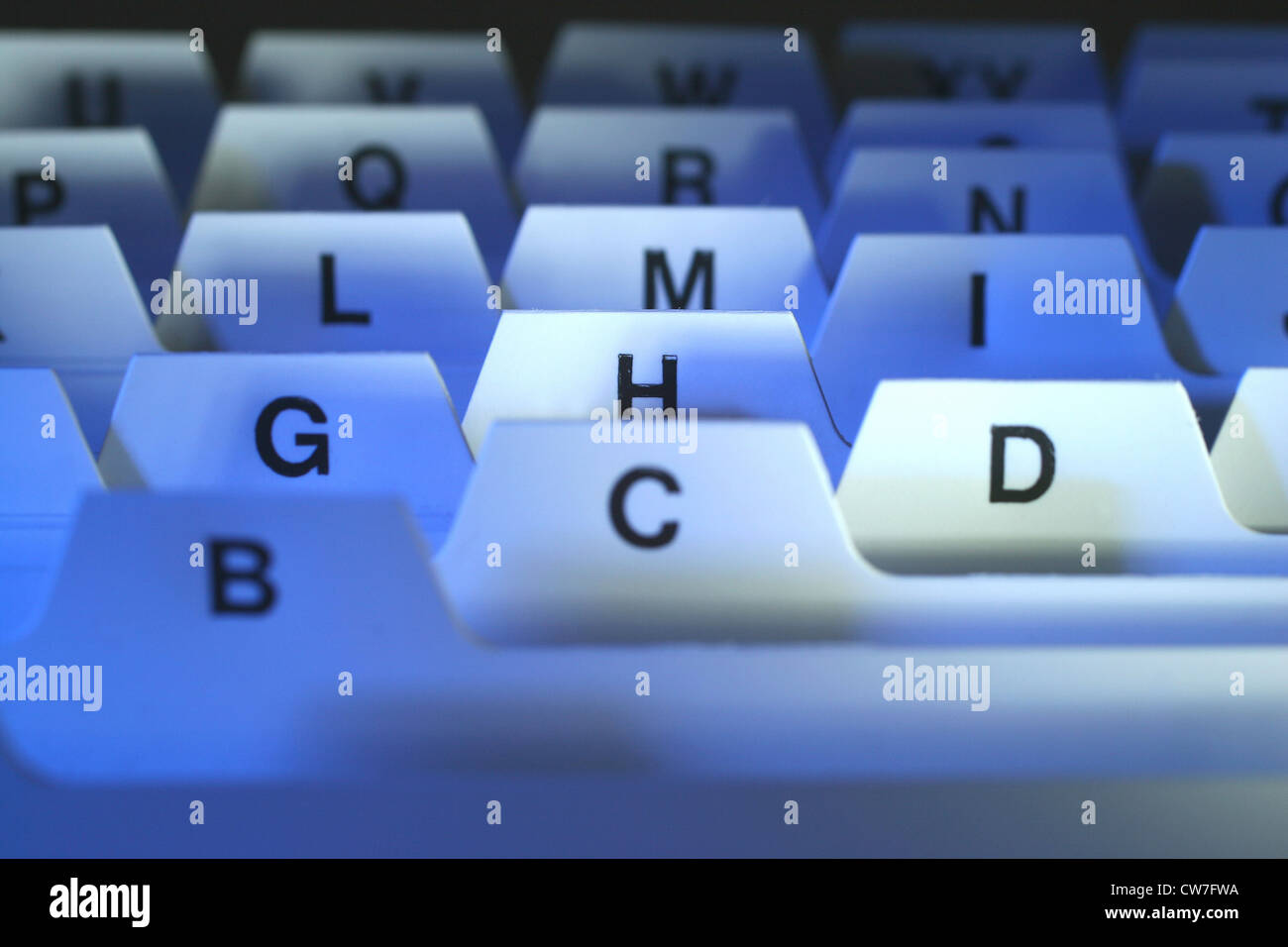 Alphabetisches register -Fotos und -Bildmaterial in hoher Auflösung – Alamy