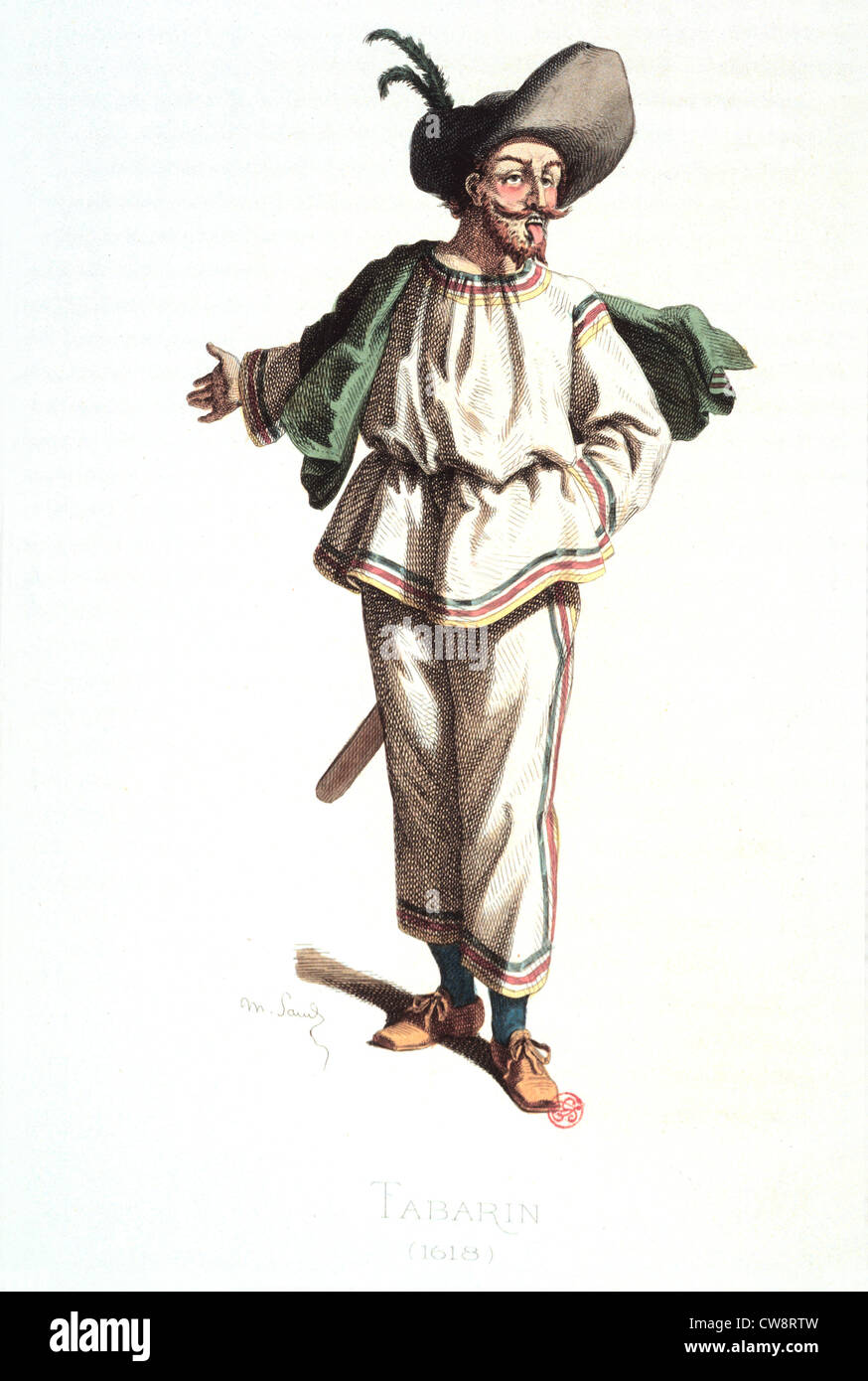 Masken und Hofnarren: Tabarin von Maurice SAND Stockfotografie - Alamy