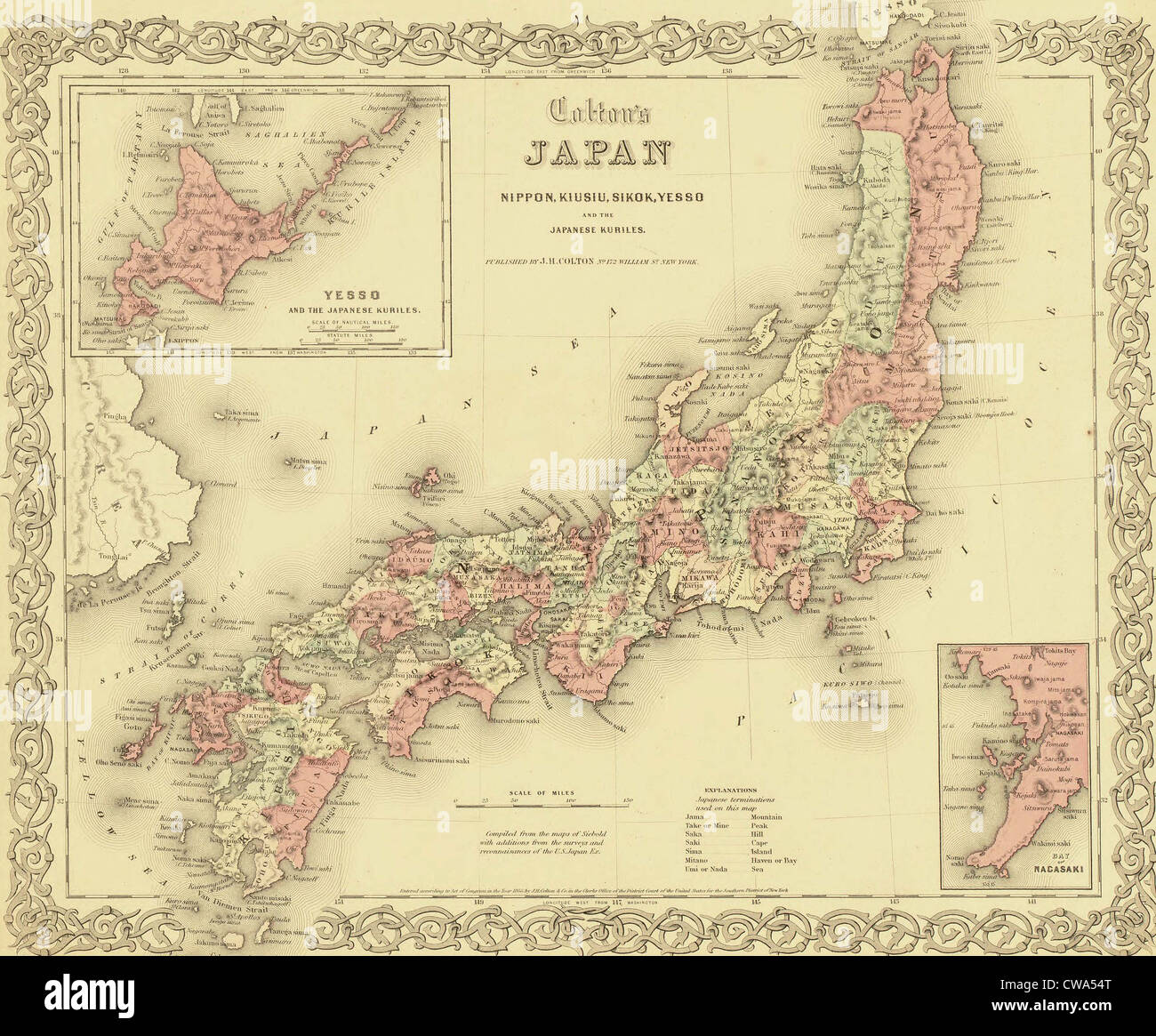 Japan history map -Fotos und -Bildmaterial in hoher Auflösung – Alamy
