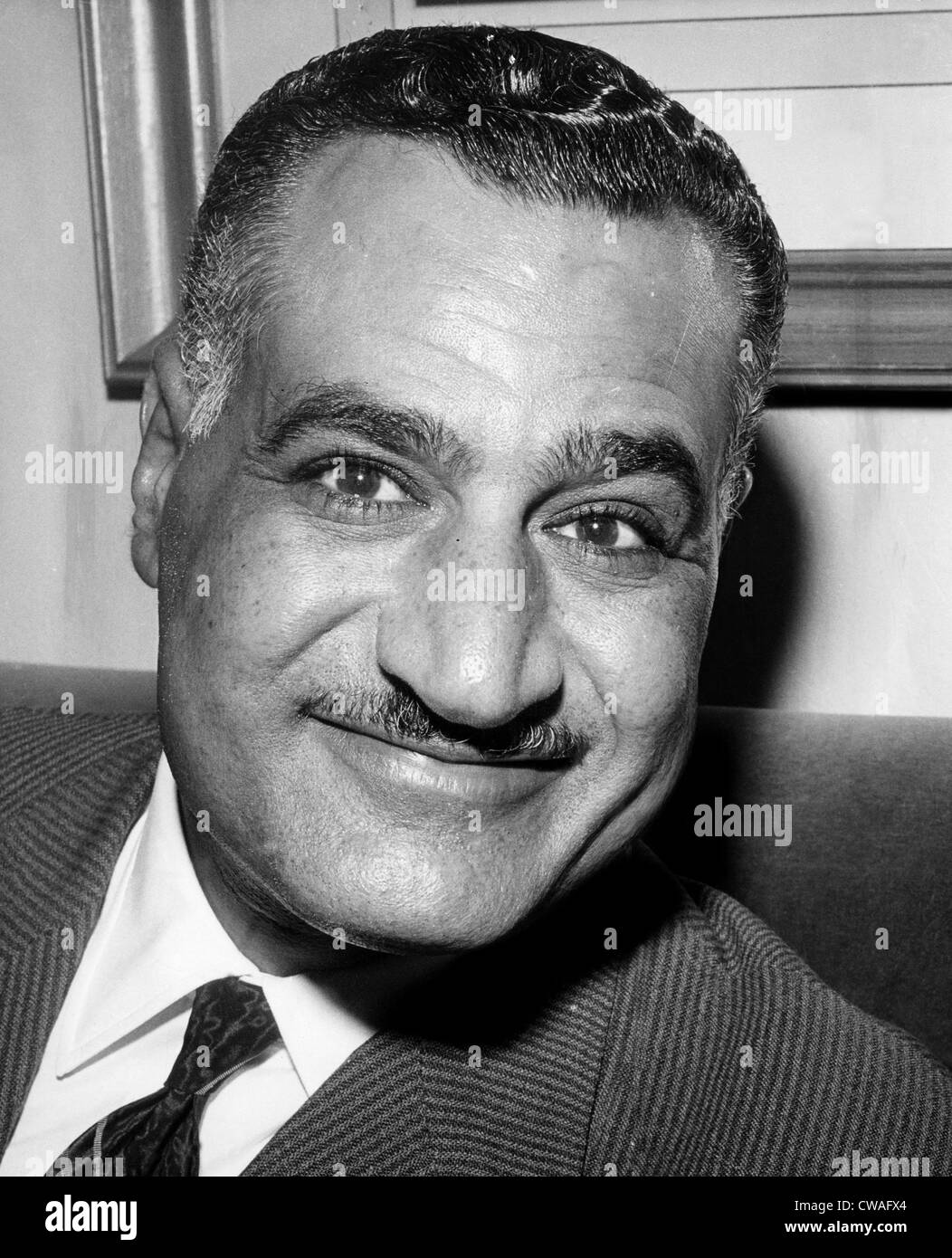 Präsident der Vereinigten Arabischen Republik Gamal Abdel Nasser (1918 ...