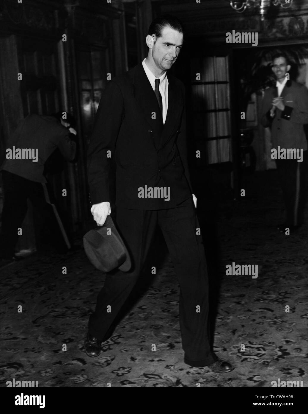 Howard Hughes, hetzen, um an der Parade in New York ehrt seinen Flug um ...