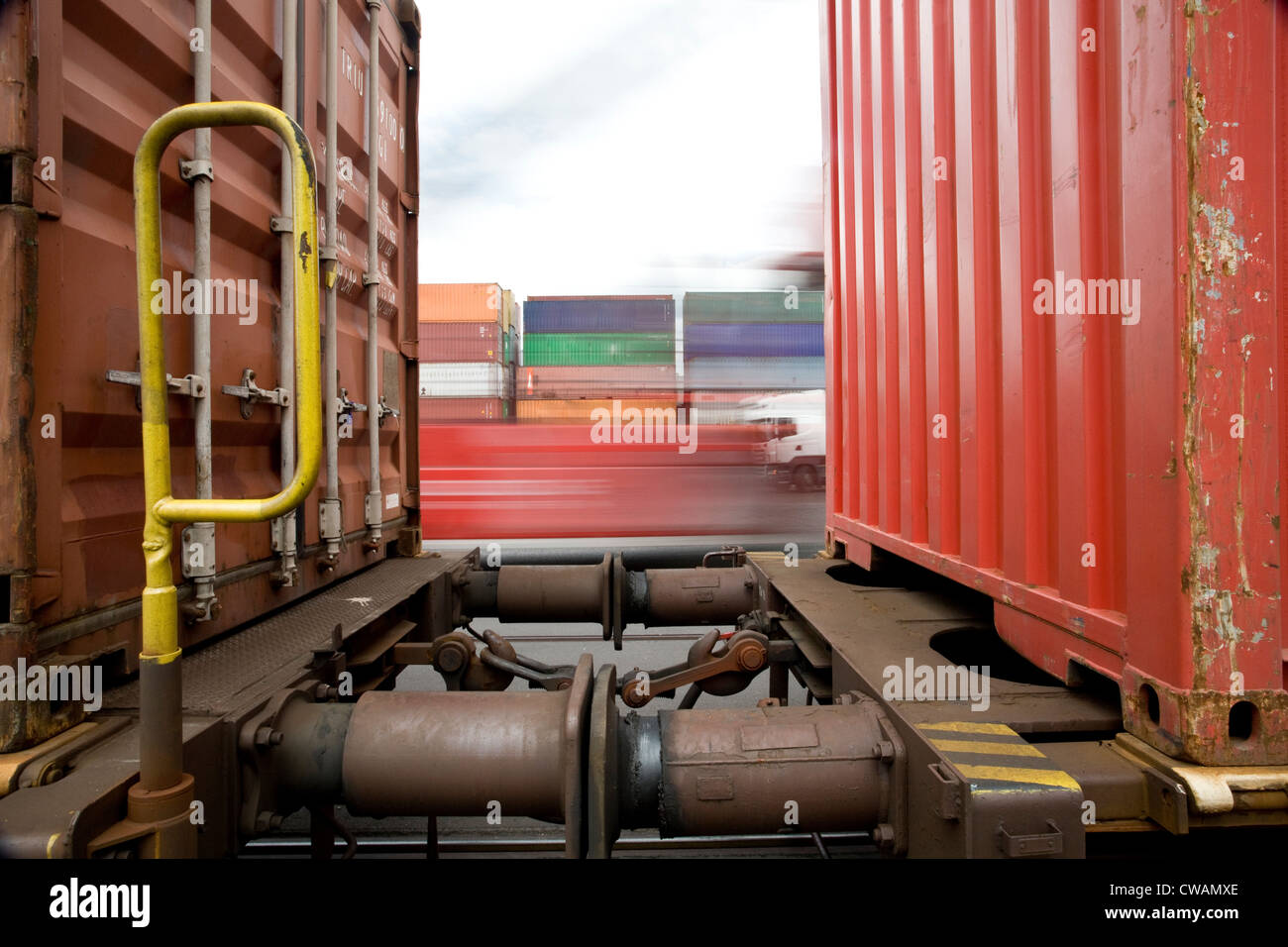 Container im zug -Fotos und -Bildmaterial in hoher Auflösung – Alamy
