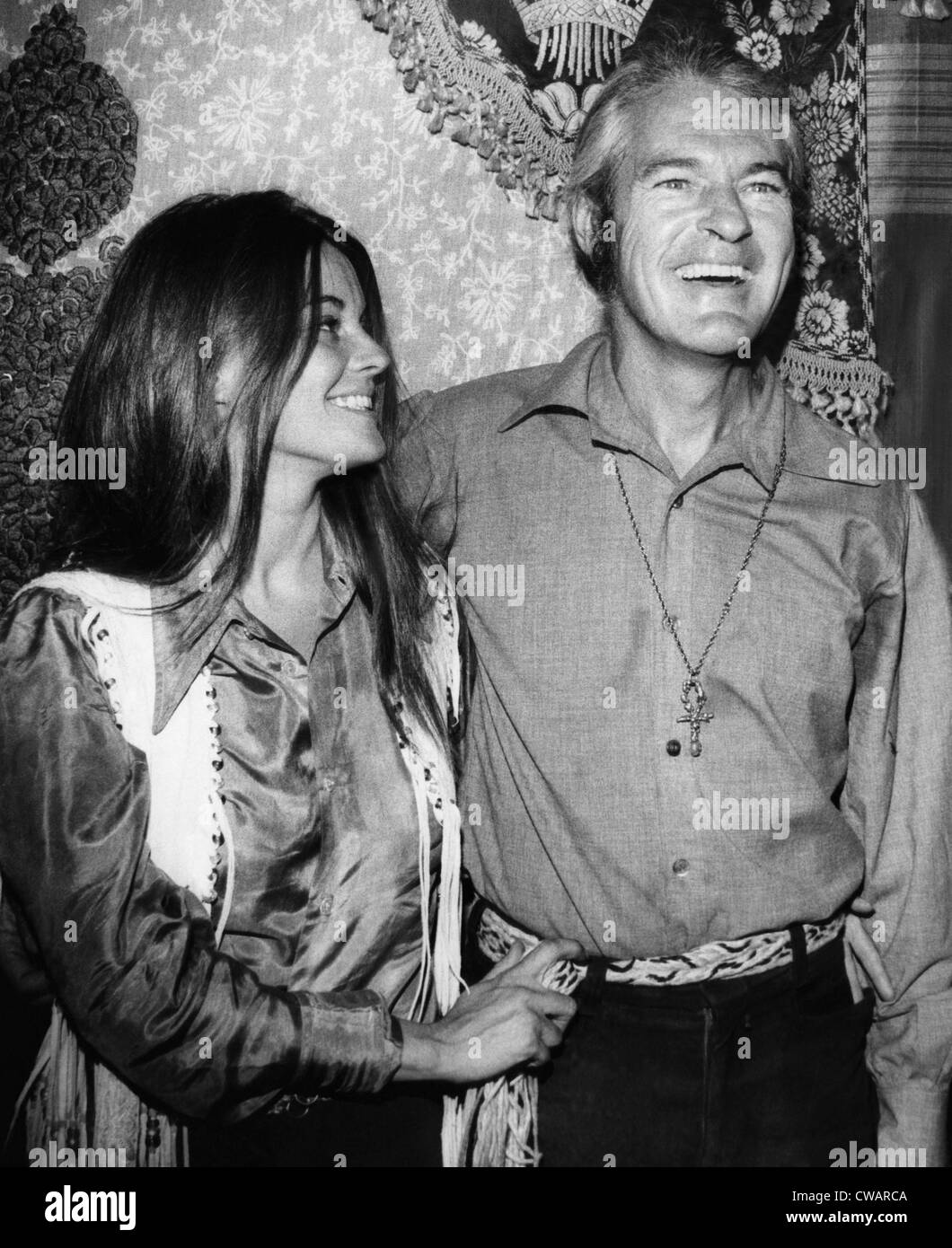 Timothy Leary (rechts, 1920-1996) und Rosemary Leary (links), auf einer ...