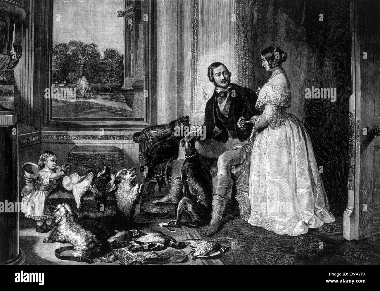 Königin Victoria (rechts) und Prinz Albert (links), Königin Victoria ...