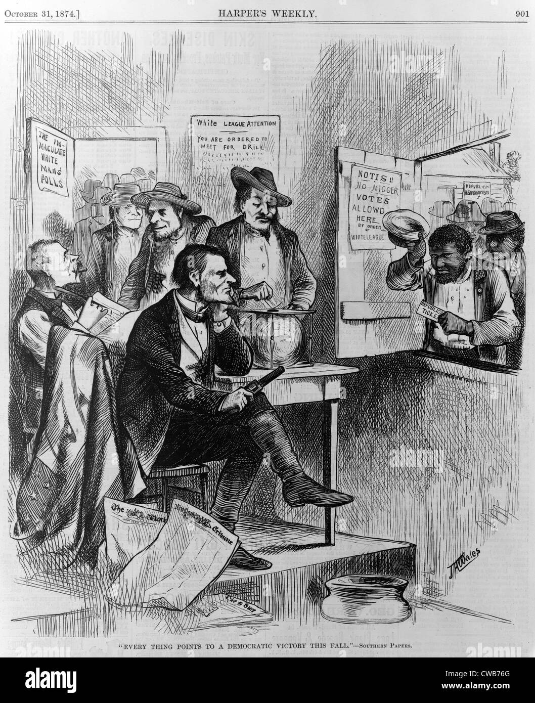 Ku klux klan 19th century Schwarzweiß-Stockfotos und -bilder - Alamy