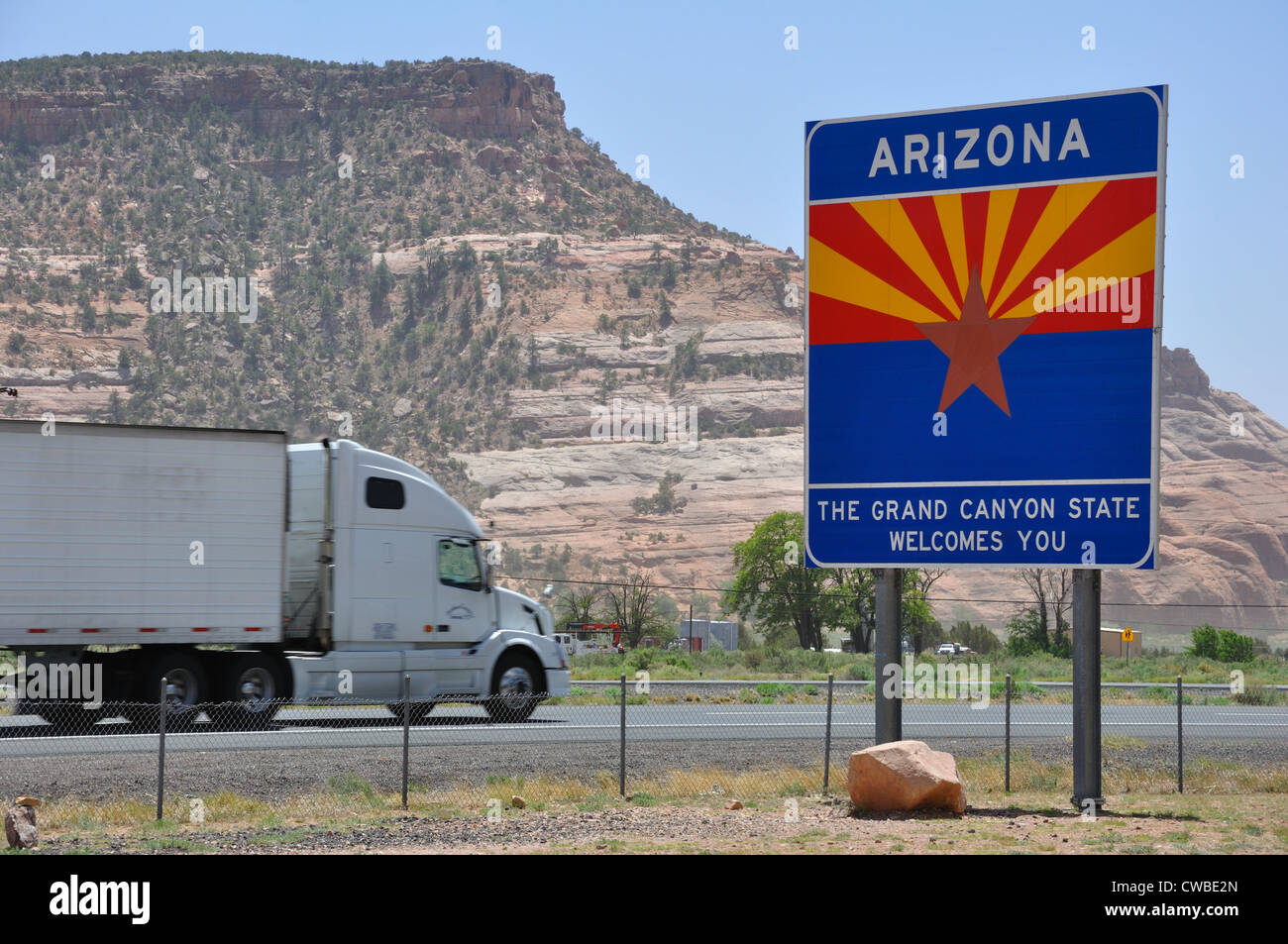 Welcome arizona state sign arizona -Fotos und -Bildmaterial in hoher ...