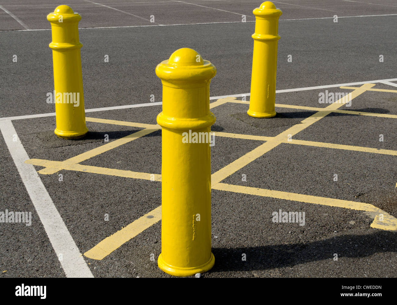 Gelbe Parkplatze Italien