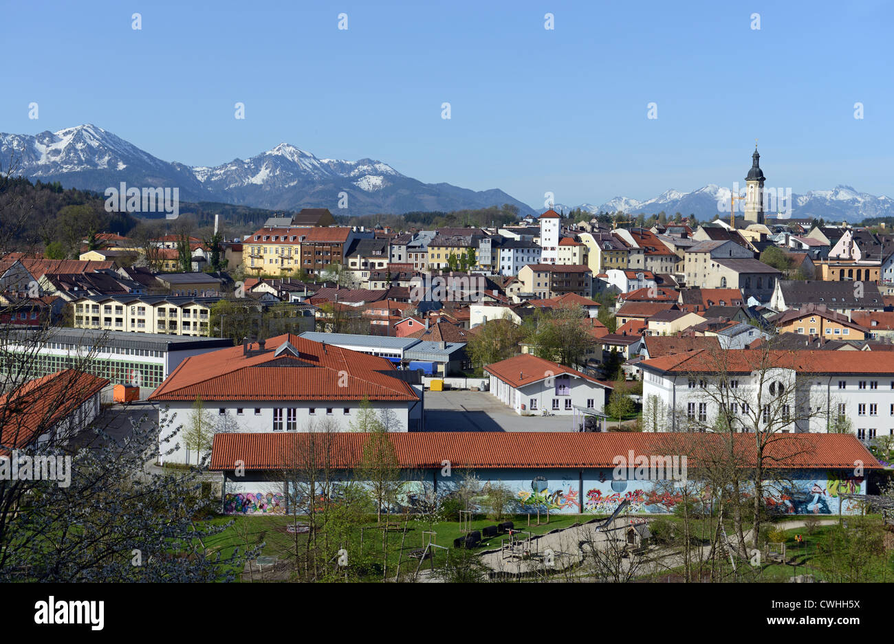 Traunstein Bavaria Upper Town Stockfotos und -bilder Kaufen - Alamy