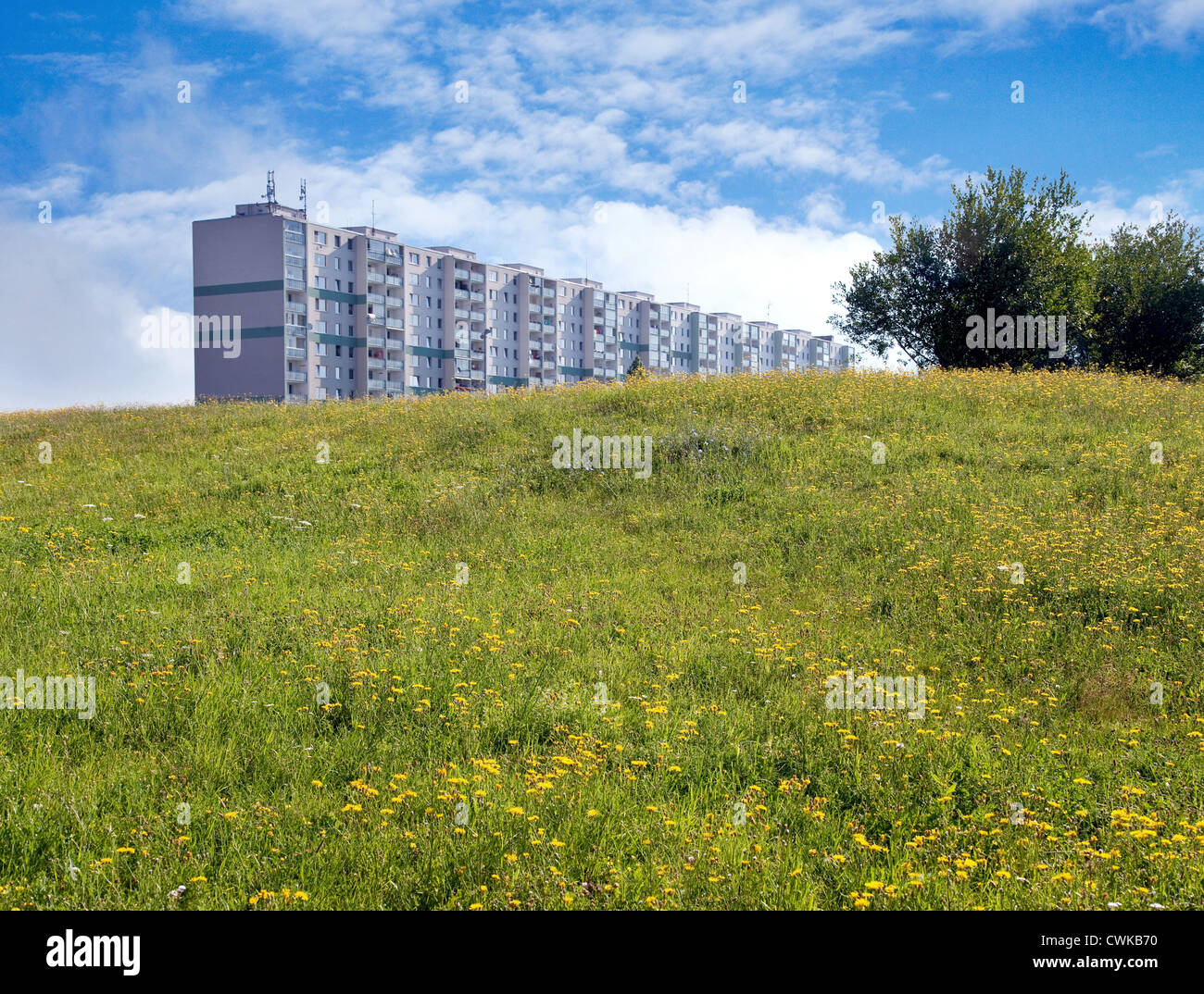 Sidliste, Metro Opatov, Chodov, Praha, Ceska Republika Stockfotografie ...