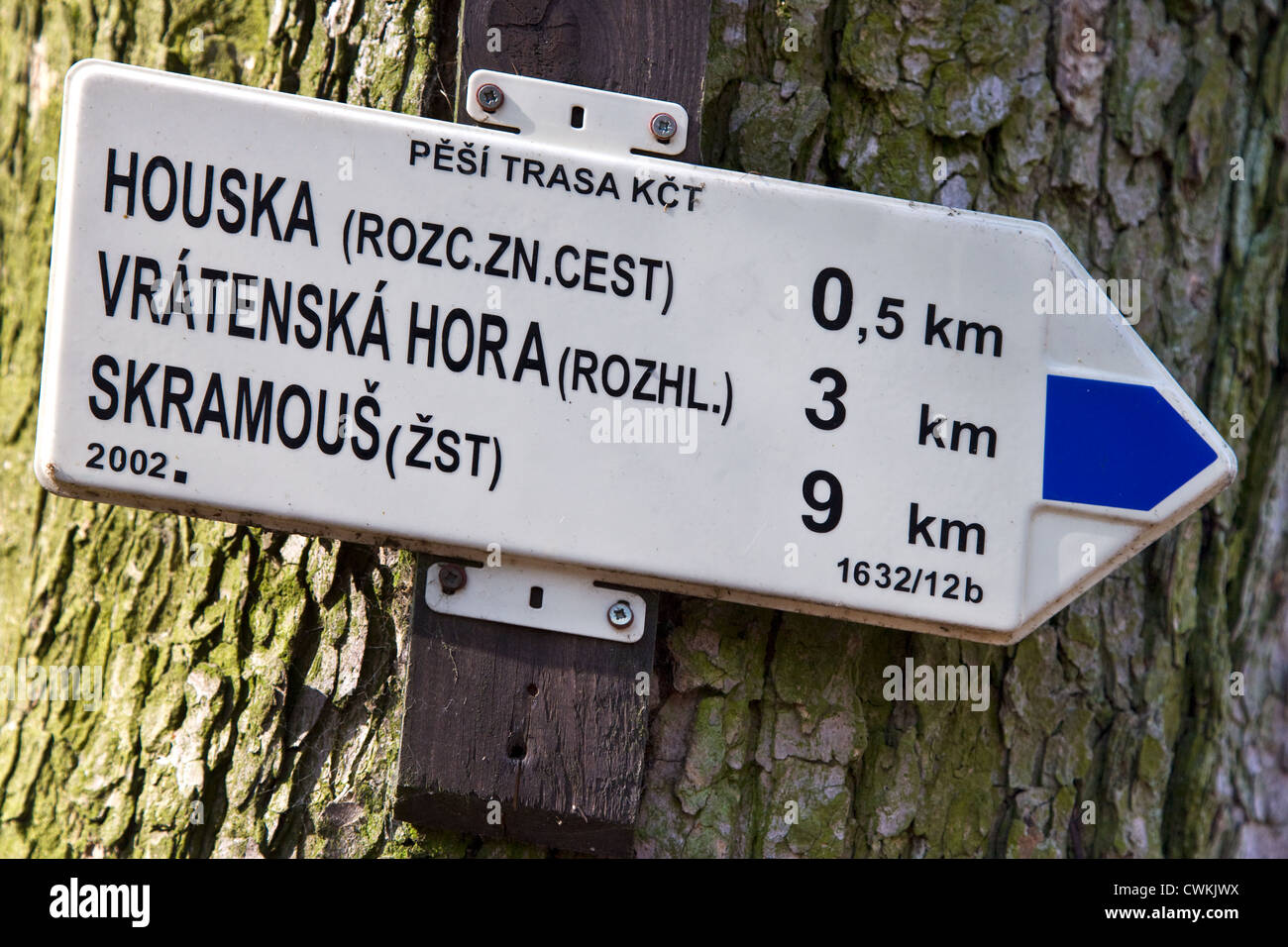 Turisticke Znaceni, Hrad Houska, Grenzwäldern Kokorinsko, Ceska ...