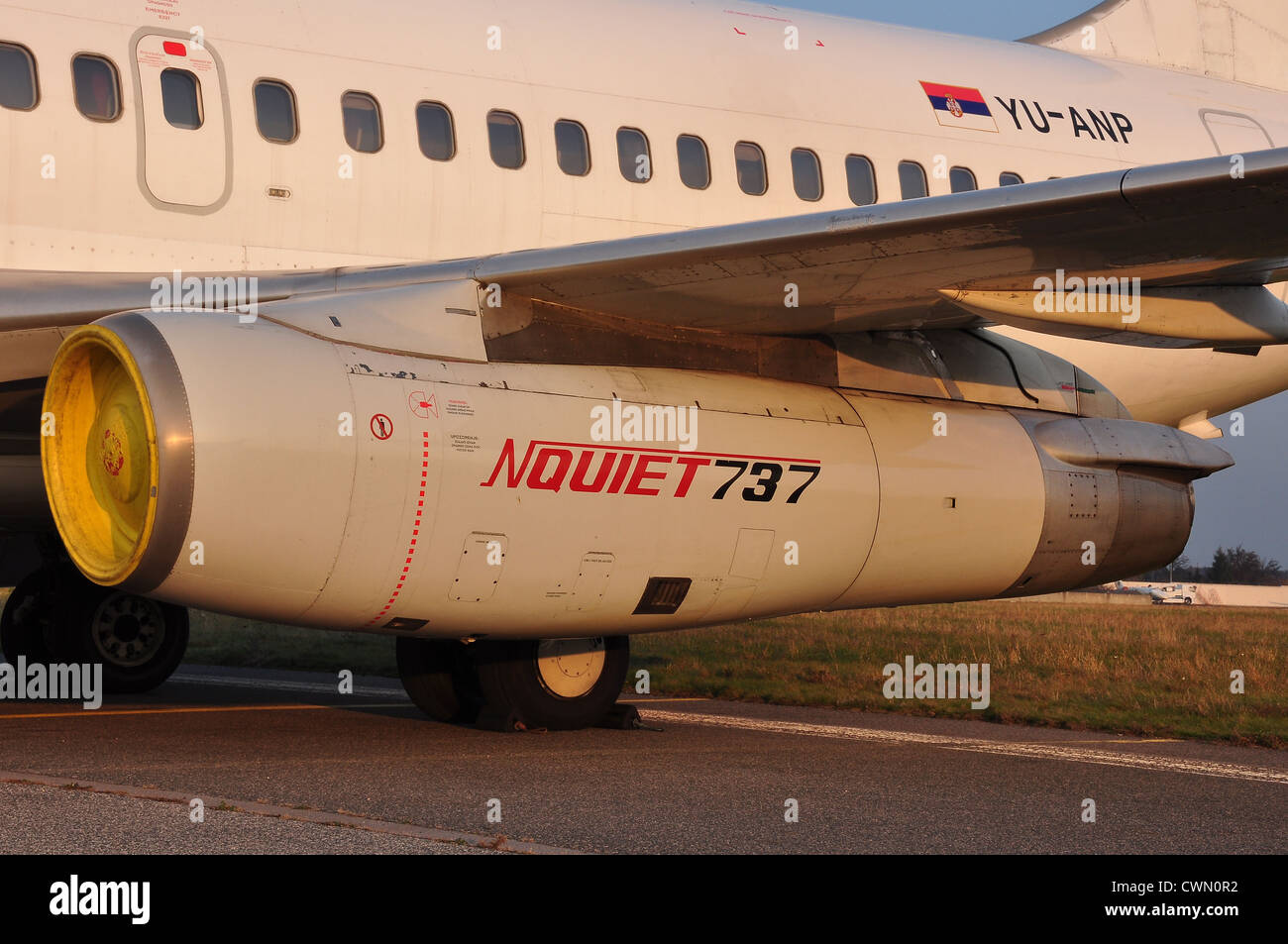 Aircraft engine Pratt & Whitney JT8D Stockfotografie - Alamy