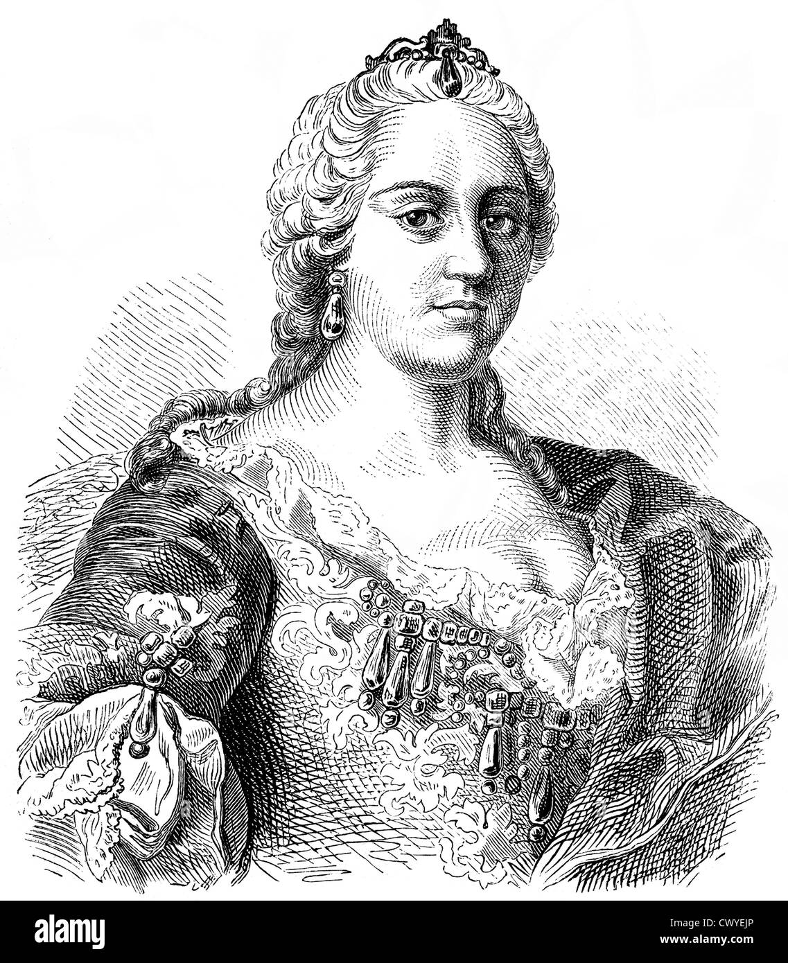 Maria Theresia von Österreich, 1717-1780, Erzherzogin von Österreich ...