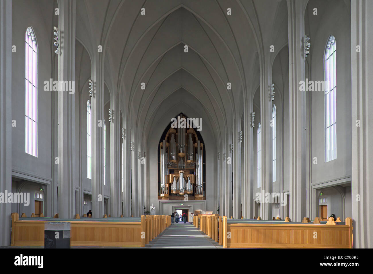 Innen Kirche Hallgrimskirkja, Reykjavik, Island Stockfotografie - Alamy