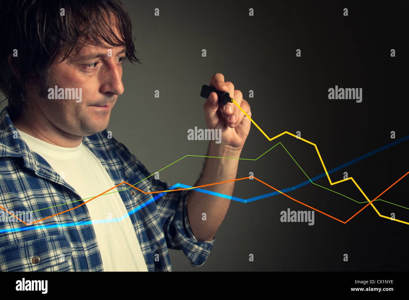 Steigendes diagramm Stockfotos und -bilder Kaufen - Alamy