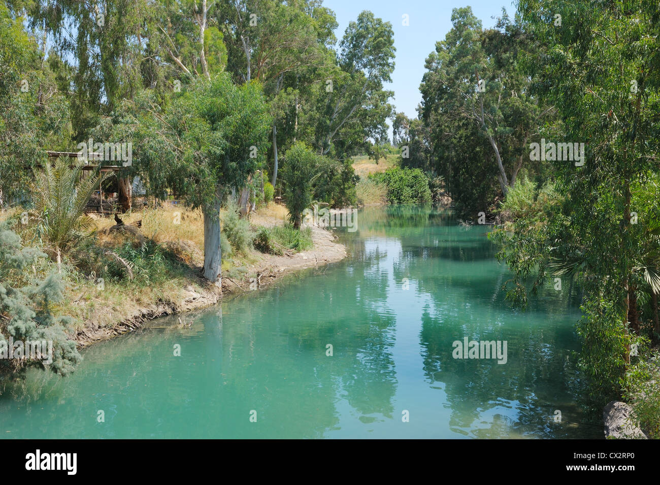 Fluss Jordan in der Nähe von See Genezareth Stockfotografie - Alamy