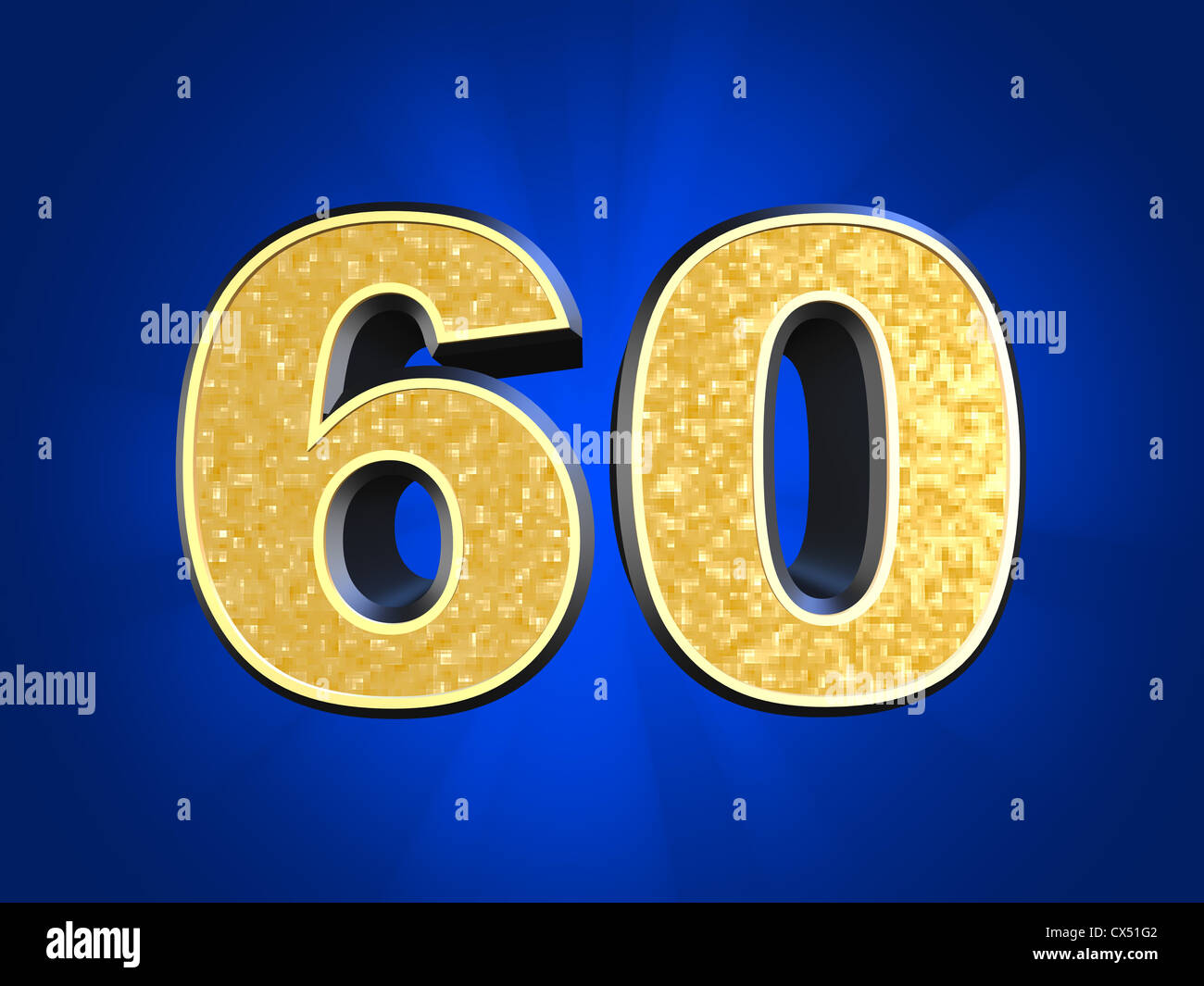 Number 60 metal -Fotos und -Bildmaterial in hoher Auflösung – Alamy