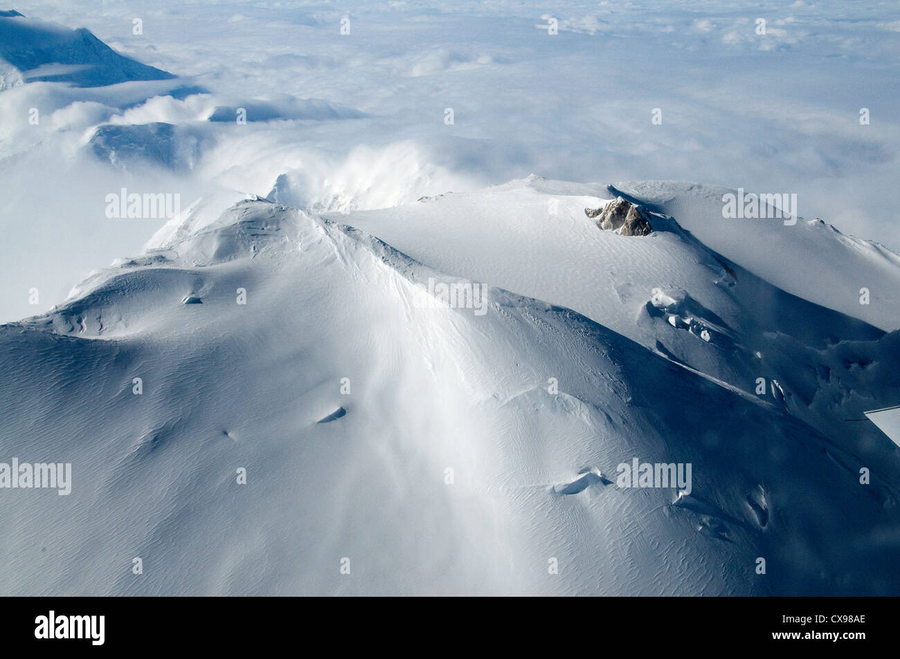 Der Denali Nationalpark in Alaska bietet schöne Berg- und Gletscher ...