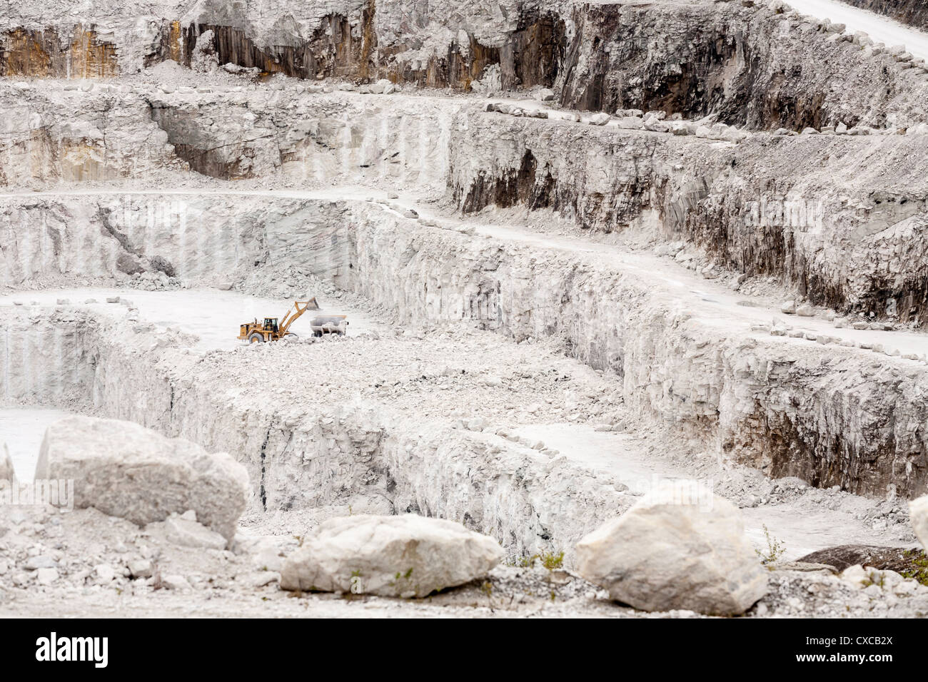 Die Tatlock Mine arbeiten. Ein front-End Loader Deponien öffnen Sie ...