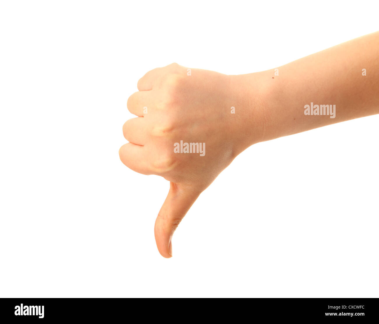 Daumen Nach Unten Symbol Stockfotos und -bilder Kaufen - Alamy