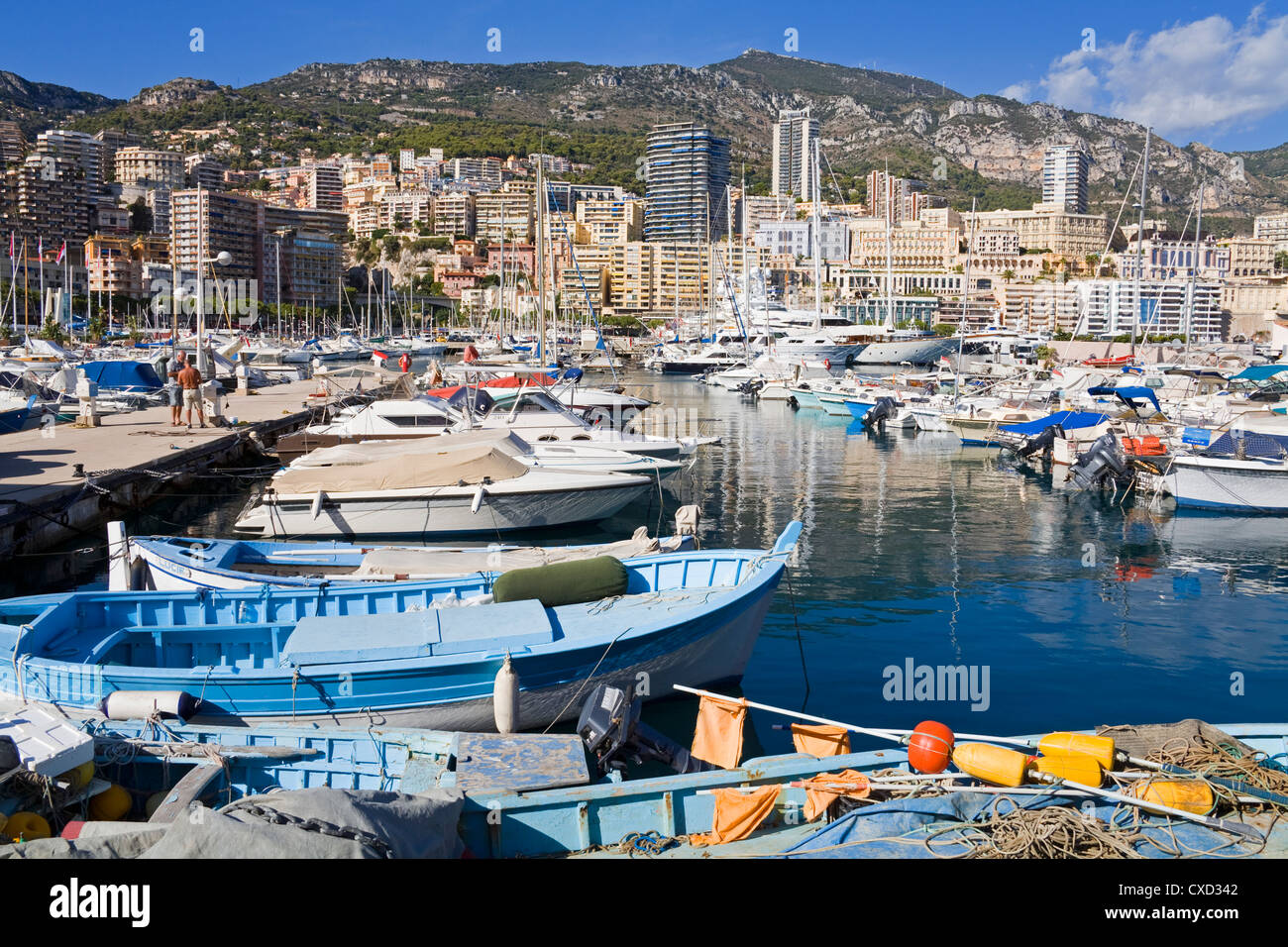 Port de Monaco, Monte Carlo Stadt, Monaco, Mittelmeer, Europa ...