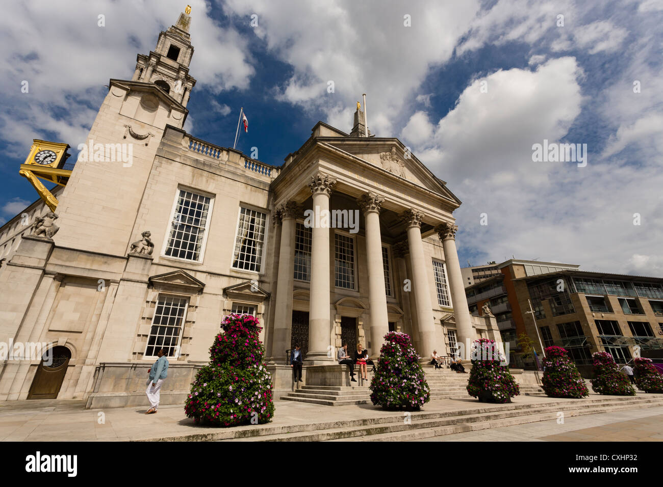 Leeds Civic Hall, Millenium Square Leeds. 1933 eröffnete vergoldet die ...