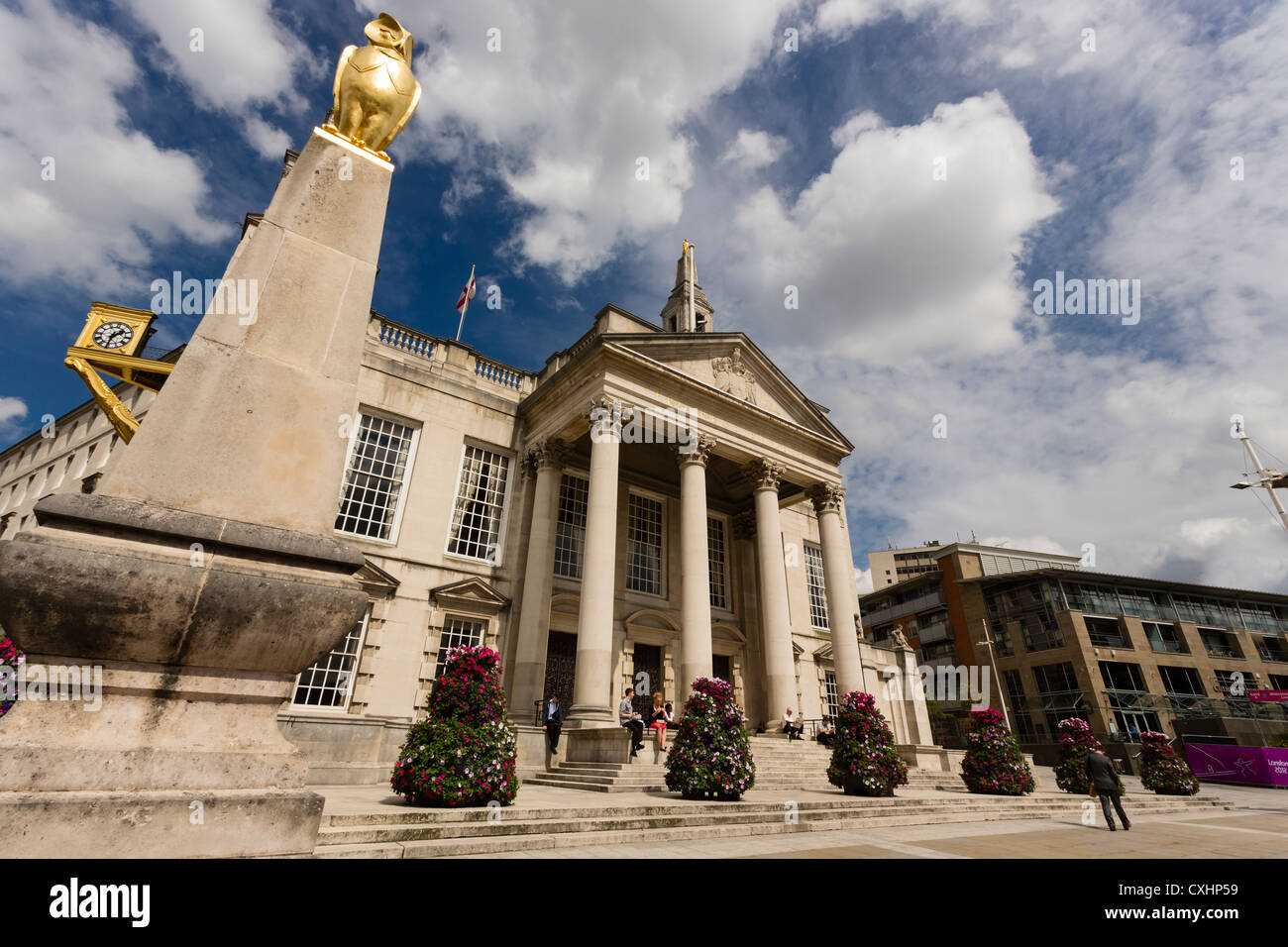 Leeds Civic Hall, Millenium Square Leeds. 1933 eröffnete vergoldet die ...