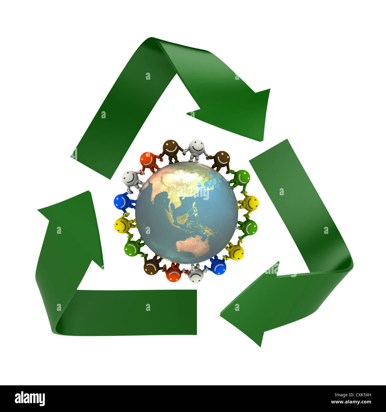 Recycling symbol arrow Ausgeschnittene Stockfotos und -bilder - Alamy