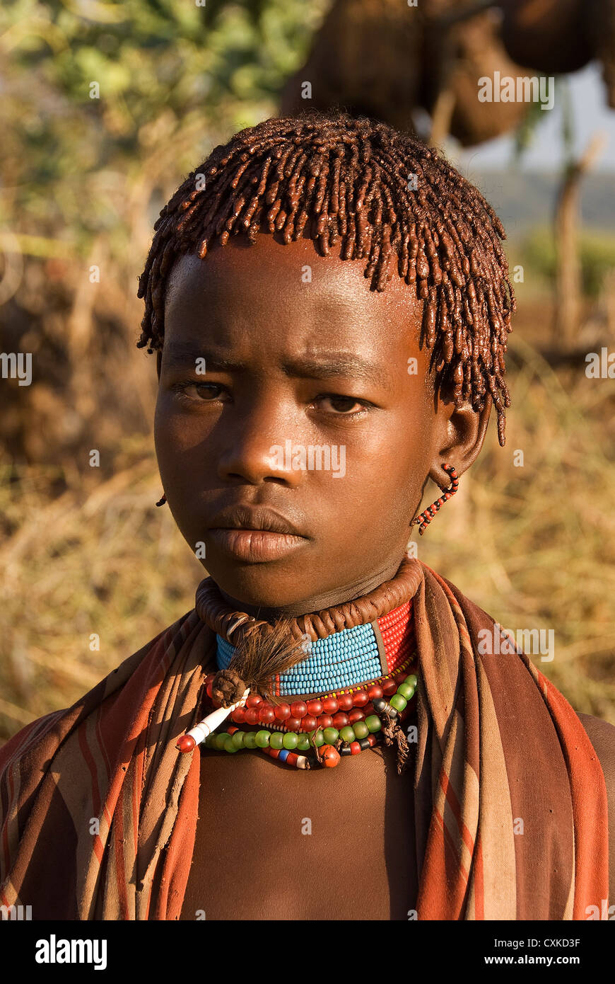 Girl hamer tribe ethiopia -Fotos und -Bildmaterial in hoher Auflösung – Alamy