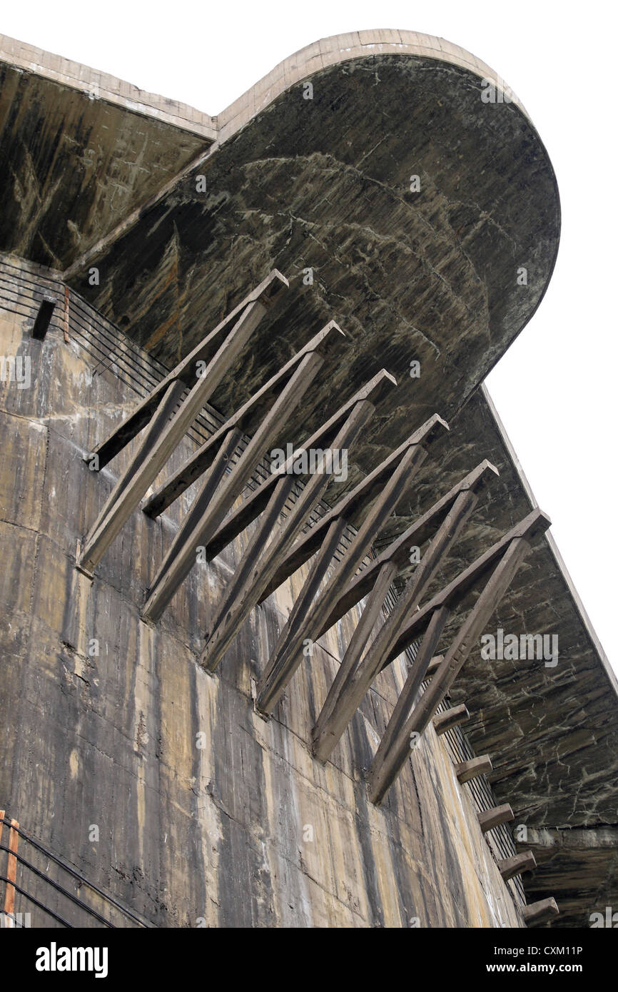 Detail der massive G-Turm German World War Two Flak Flak-Turm ...