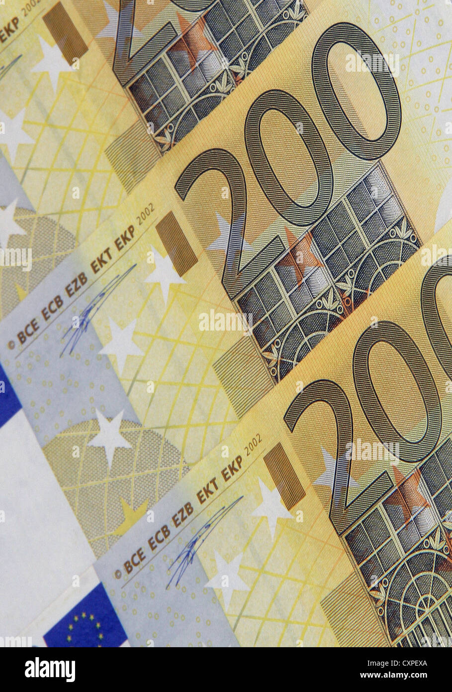 200 Euro, Banknote, Banknoten 200,= Stockfotografie - Alamy