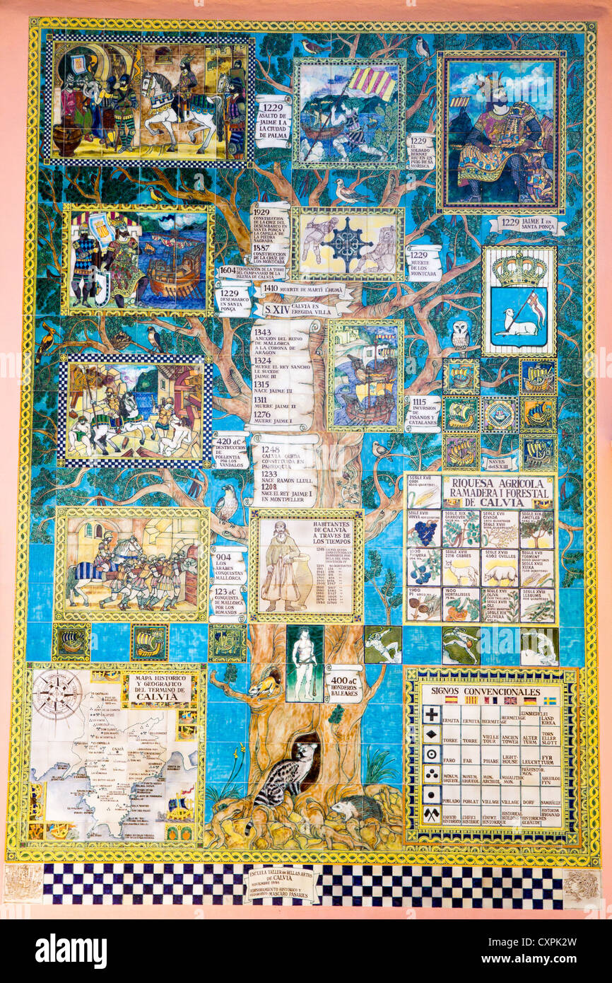 Map of mallorca calvia -Fotos und -Bildmaterial in hoher Auflösung – Alamy