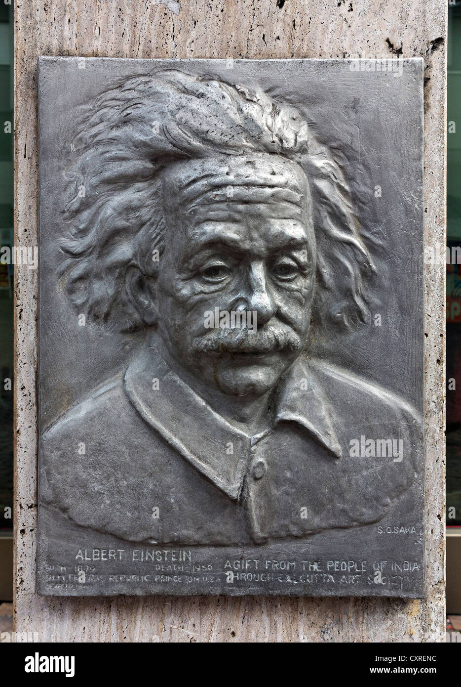Gedenktafel, Albert Einstein, Ulm, Baden-Württemberg, Deutschland ...