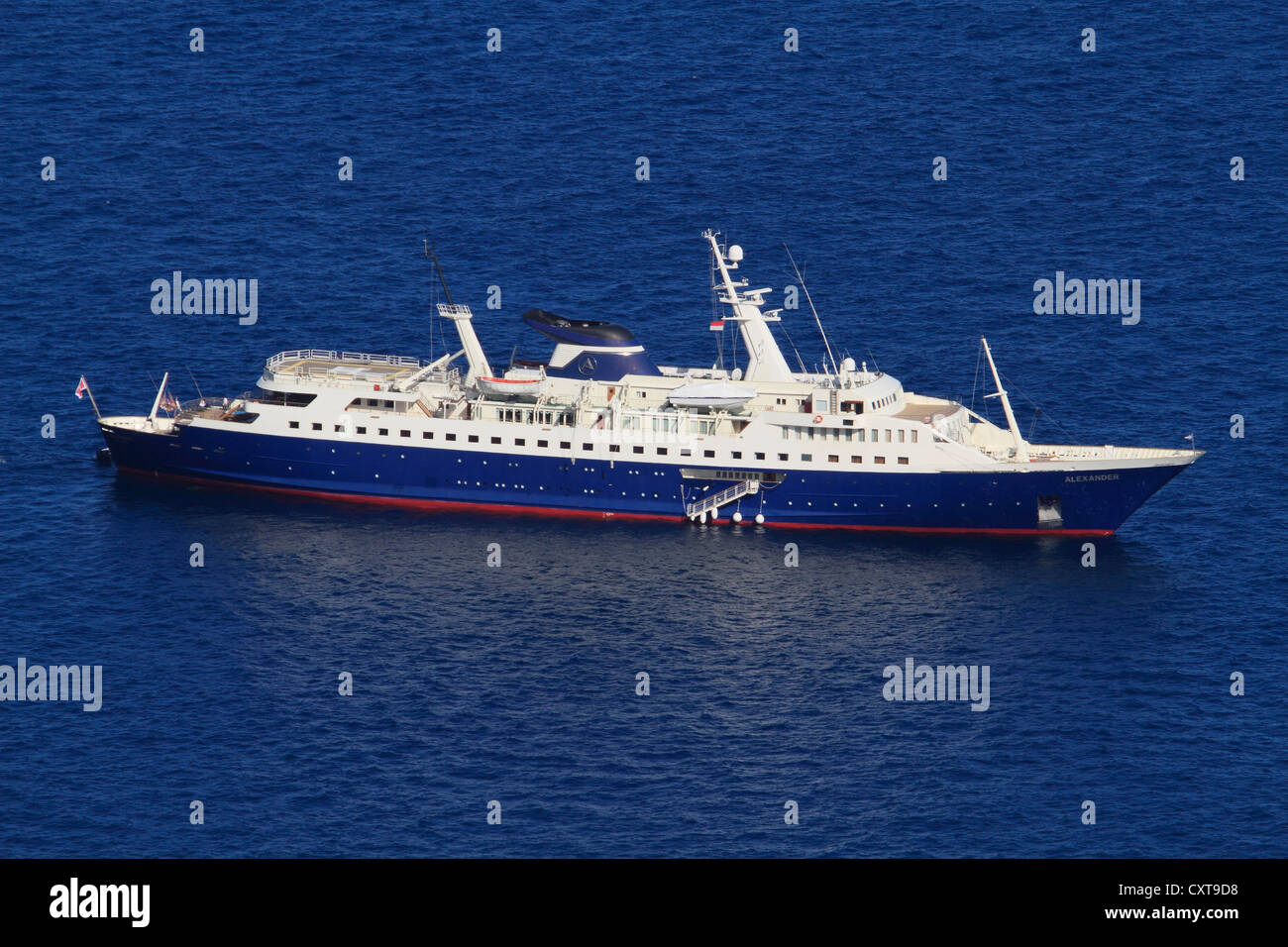 Motor yacht Alexander, gebaut von der Werft Luebecker Flender Werke ...