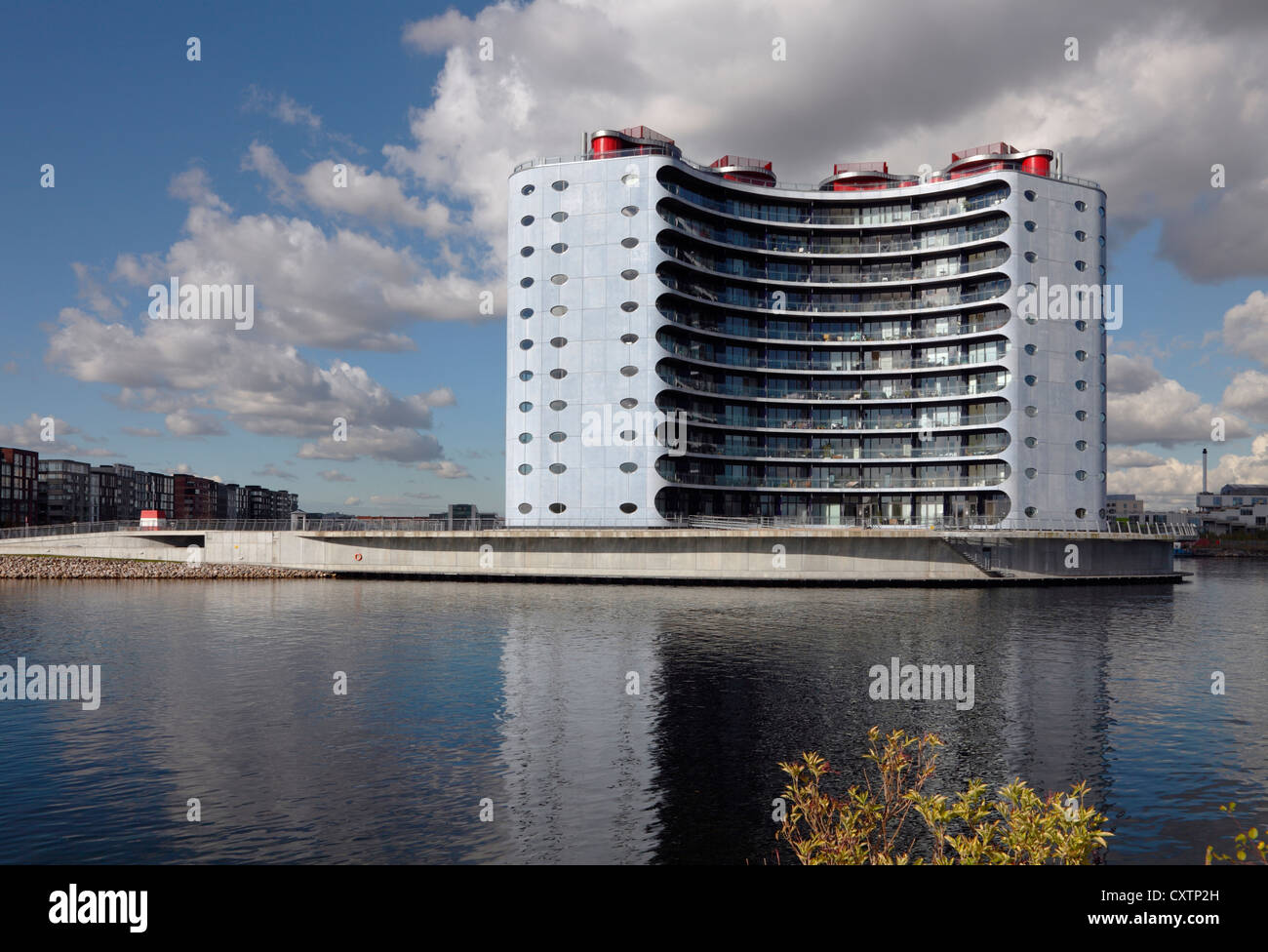 Die Metropole Wohnhaus auf Sluseholmen, Sydhavnen, Hafen von Kopenhagen ...