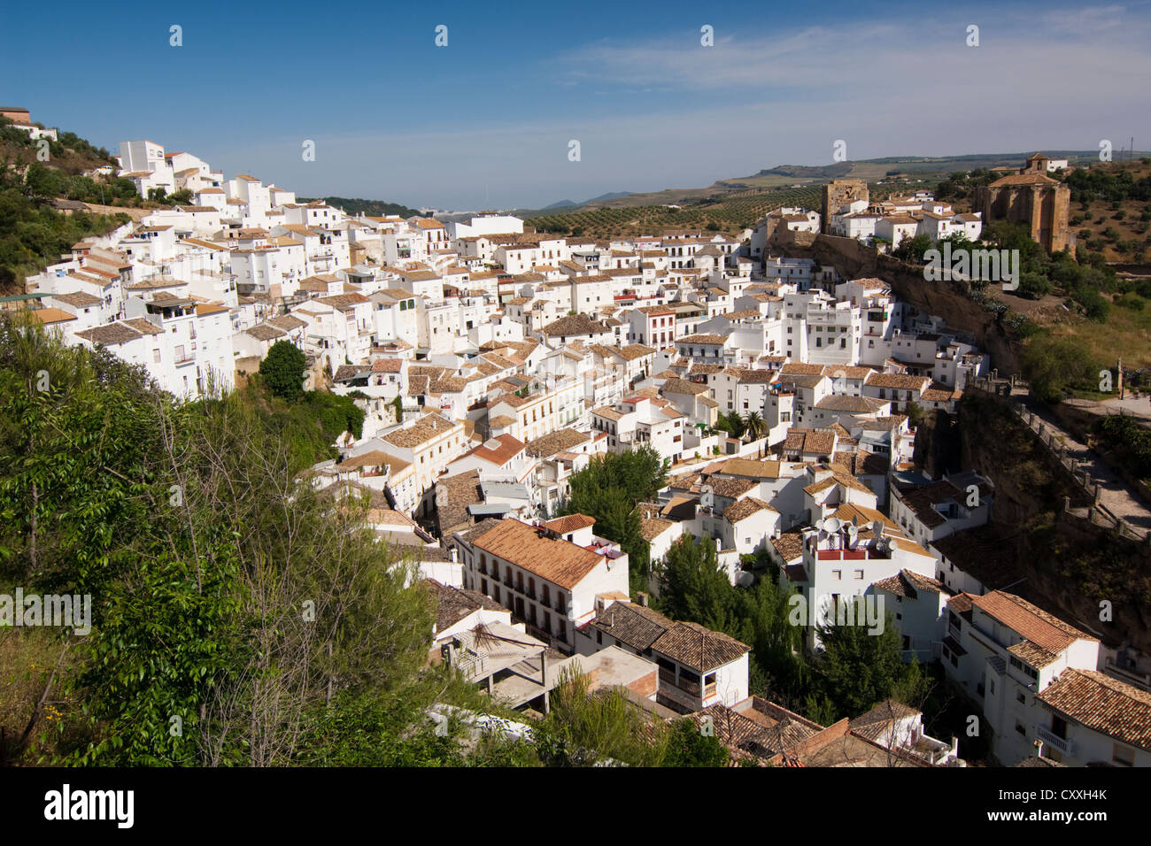 Setenil de Las Bodegas, Pueblos Blancos, weißen Dörfer, Andalusien ...