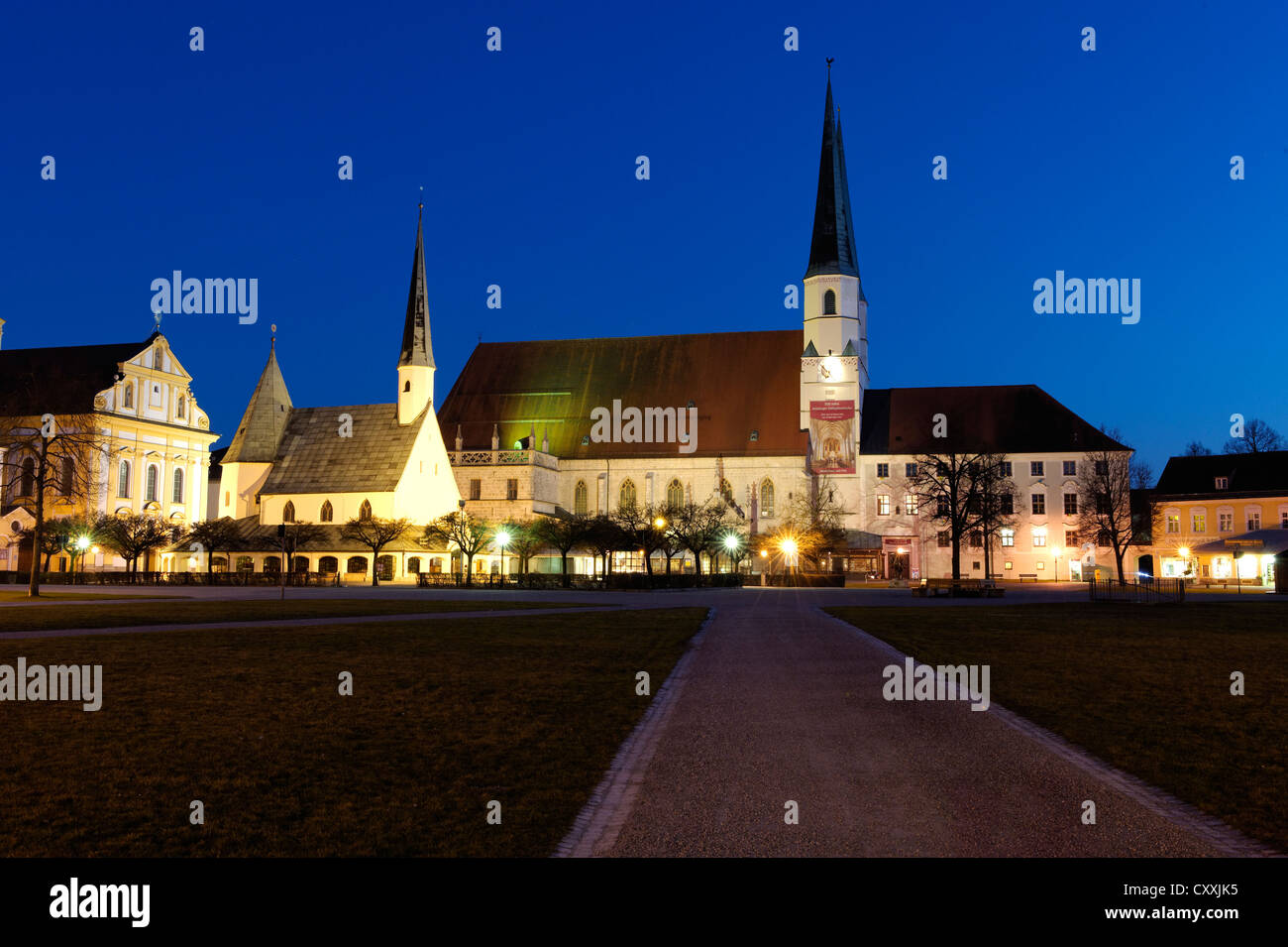 Gnadenkapelle, oder Gnadenkapelle, und Stiftskirche und Pfarrkirche ...