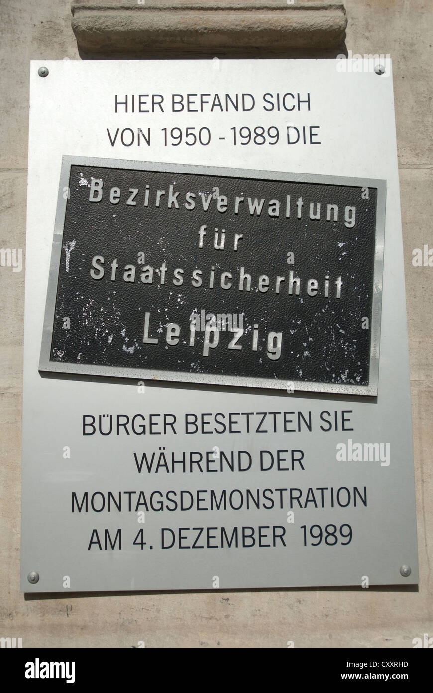 Stasi Museum Leipzig Stockfotos und -bilder Kaufen - Alamy