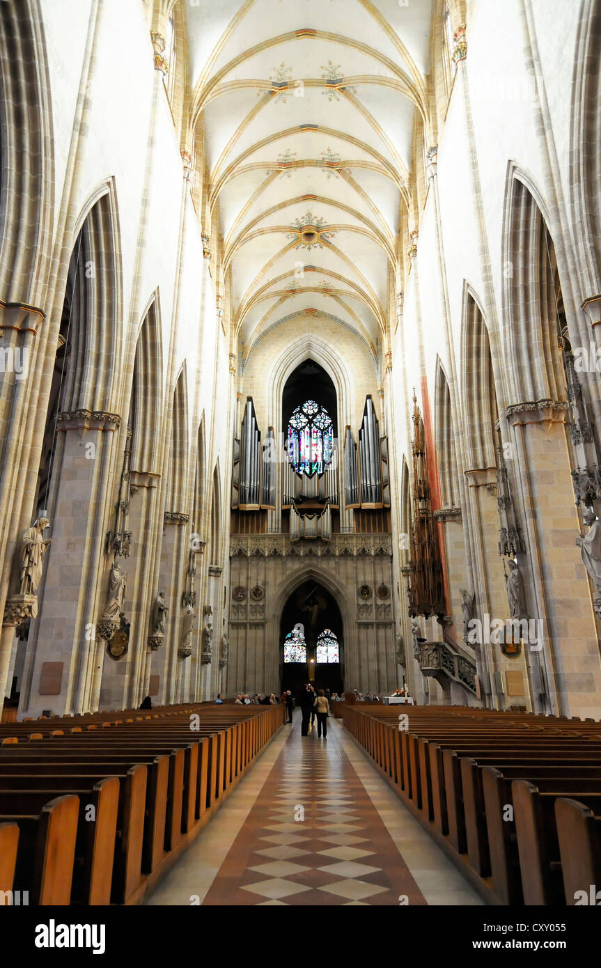 Innenansicht, Ulmer Münster, Ulmer Münster, Grundsteinlegung 1377, Ulm ...