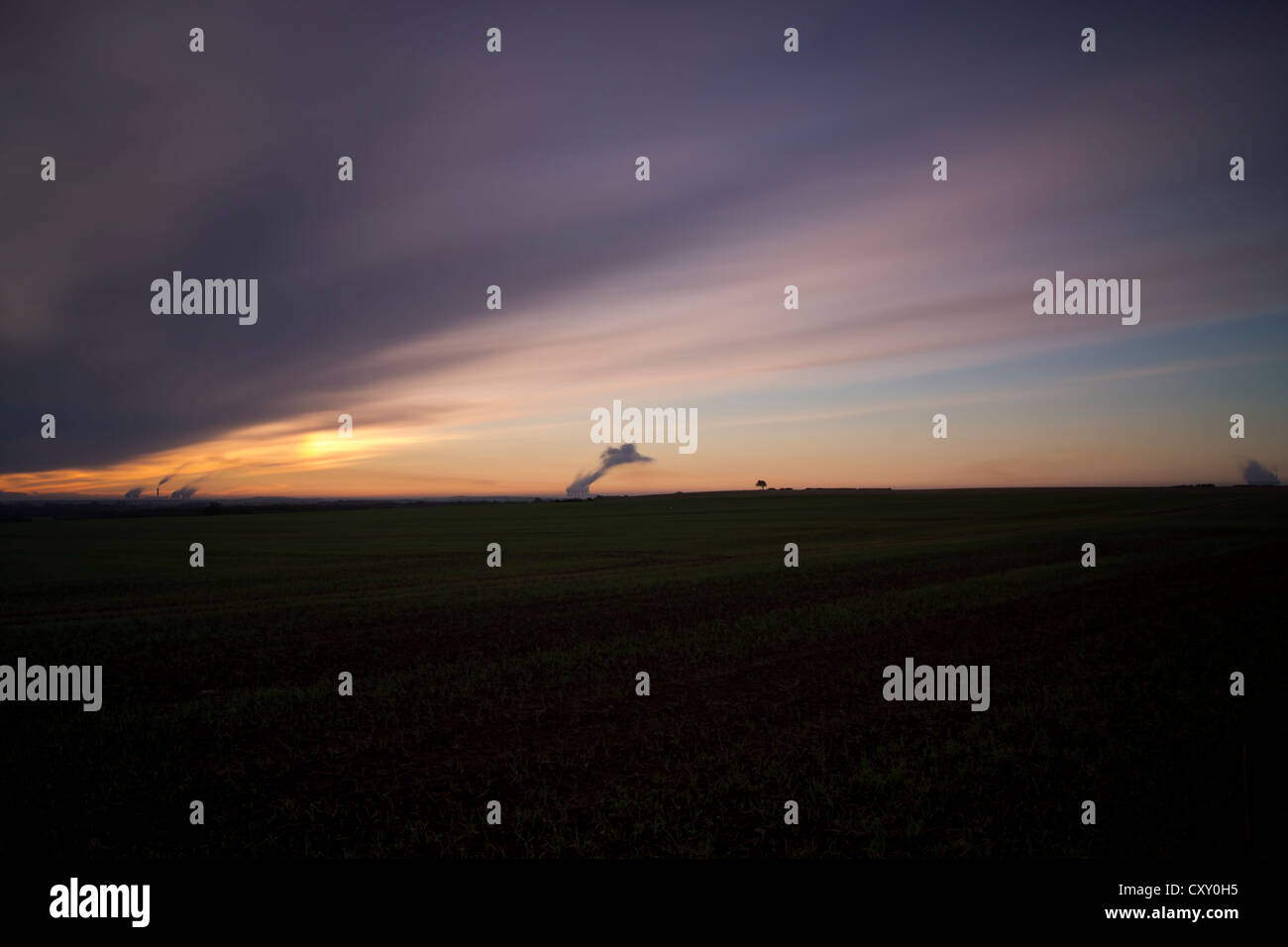 Drax und Eggborough Kohle befeuerten Kraftwerke betrachtet von der ...