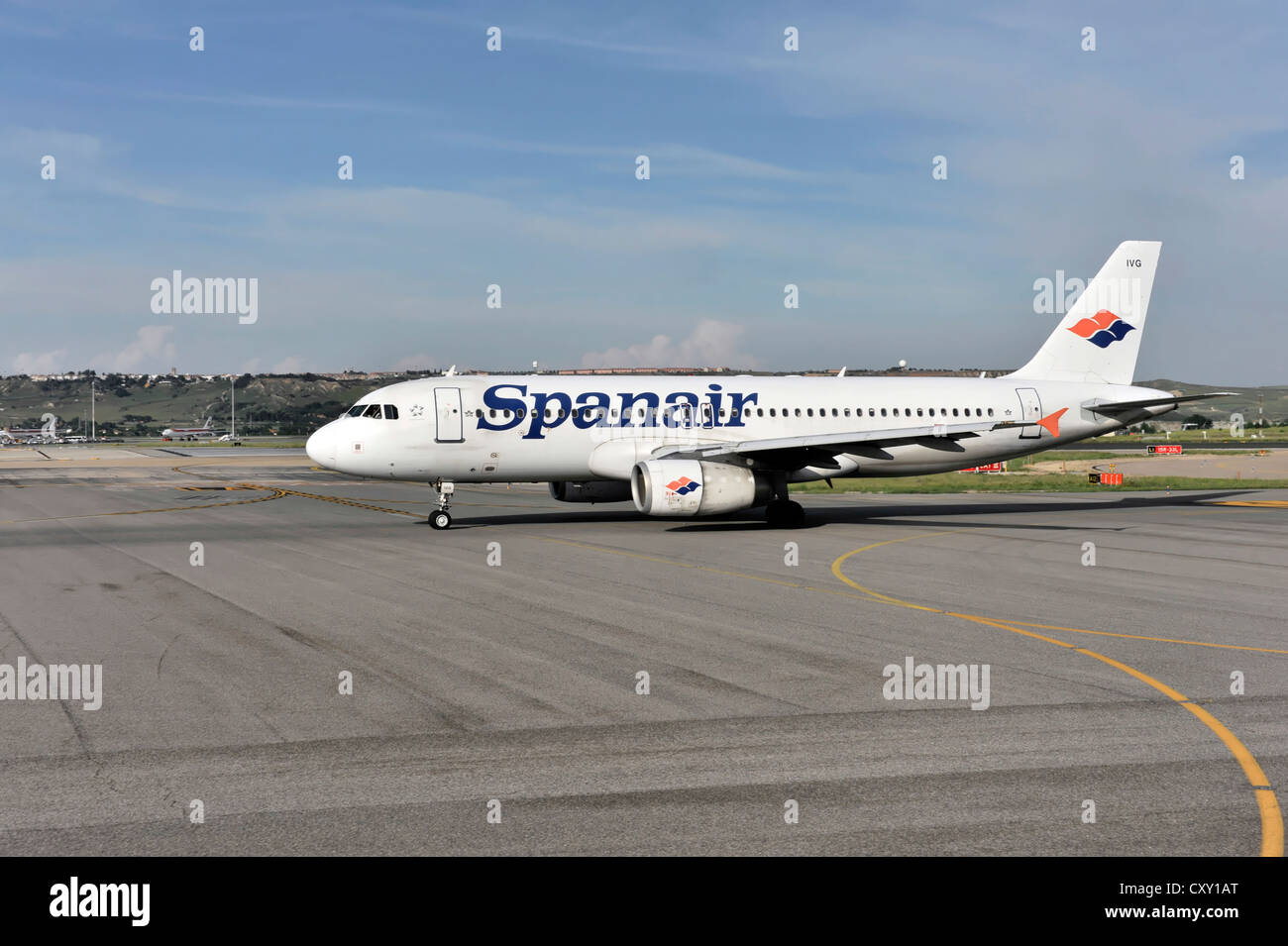 Spanair-Jet an den Start, Flughafen Palma de Mallorca, Palma, Mallorca ...