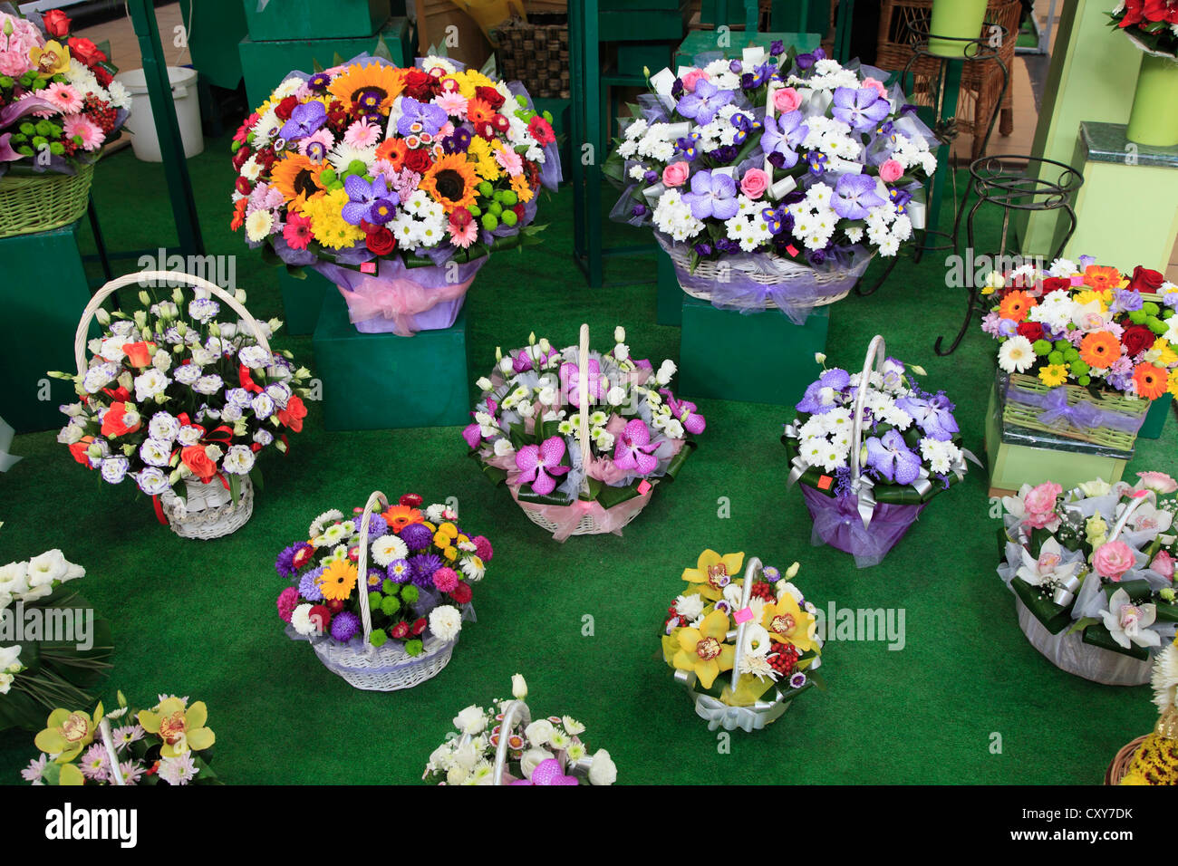Ukraine, Kiev, Kiew, Bessarabsky Markt, Blumen Stockfotografie - Alamy