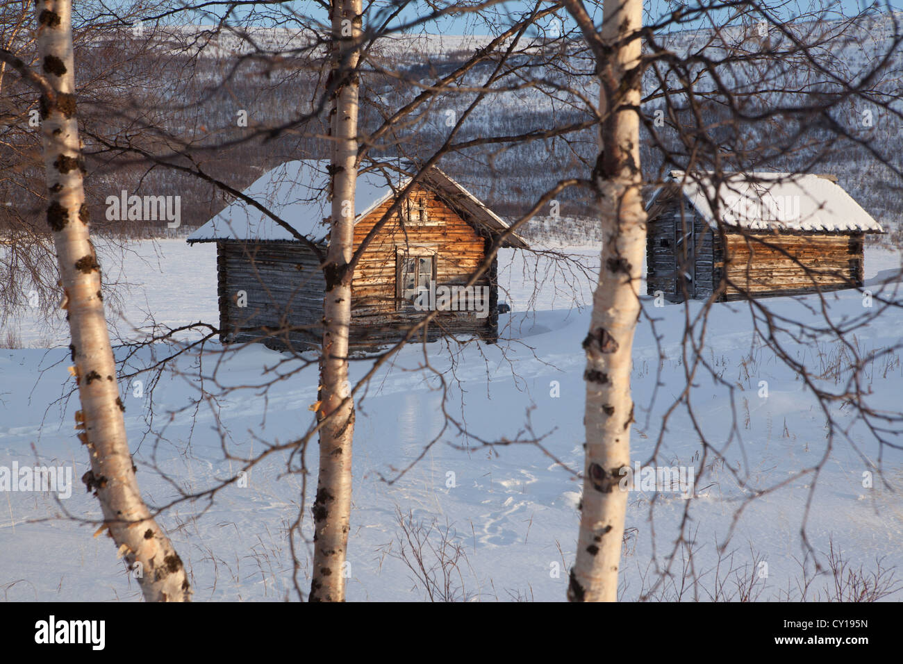 Blockhaus in Finnland Stockfotografie - Alamy