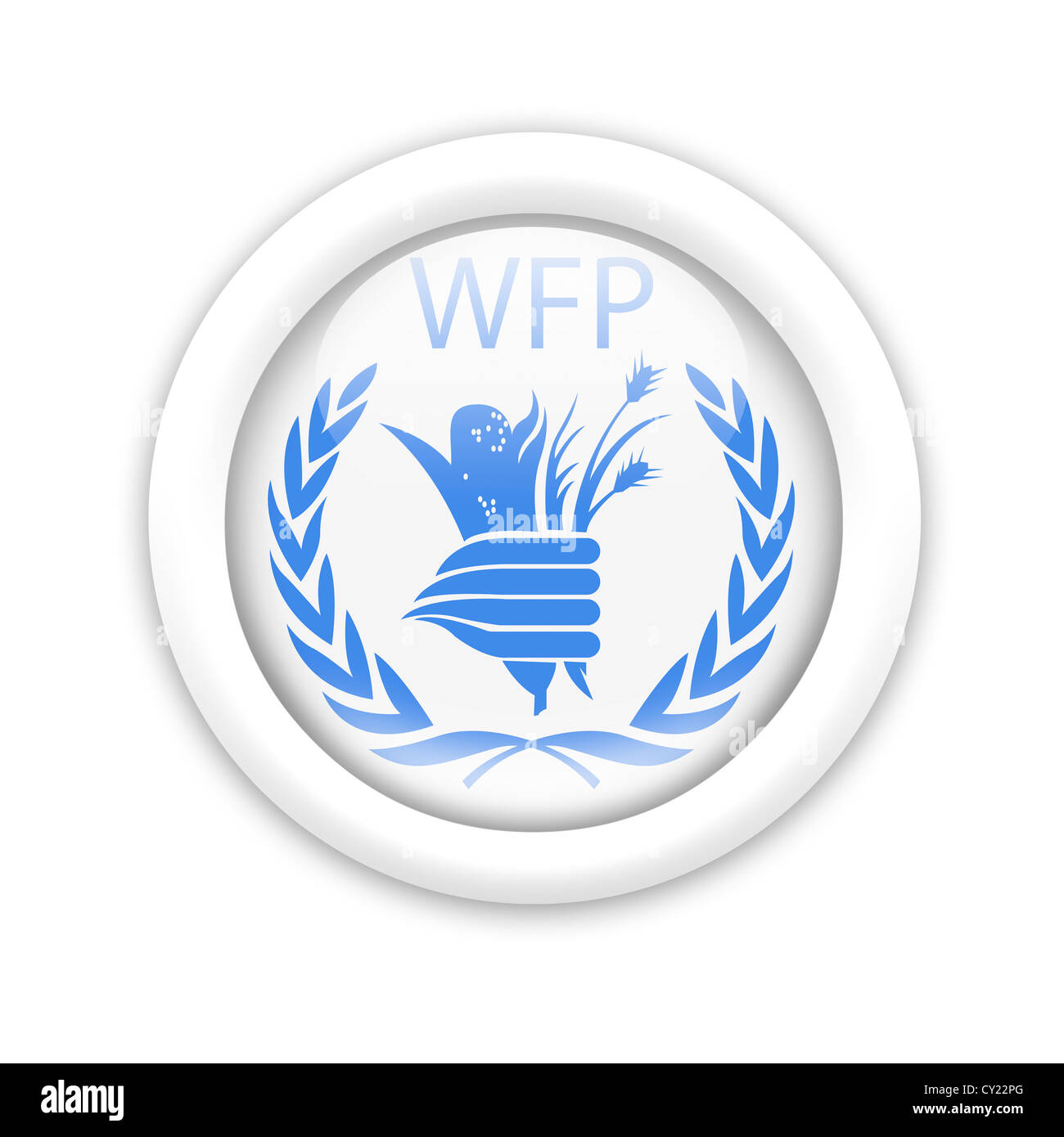 Wfp World Food Programm logo Flagge Symbol Stockfotografie - Alamy
