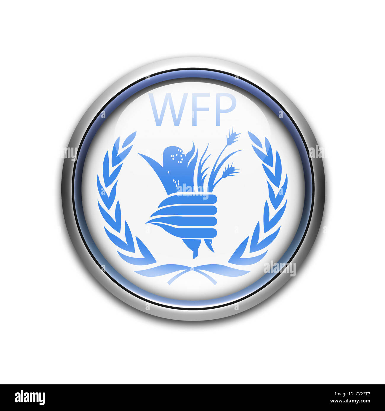 Wfp World Food Programm logo Flagge Symbol Stockfotografie - Alamy